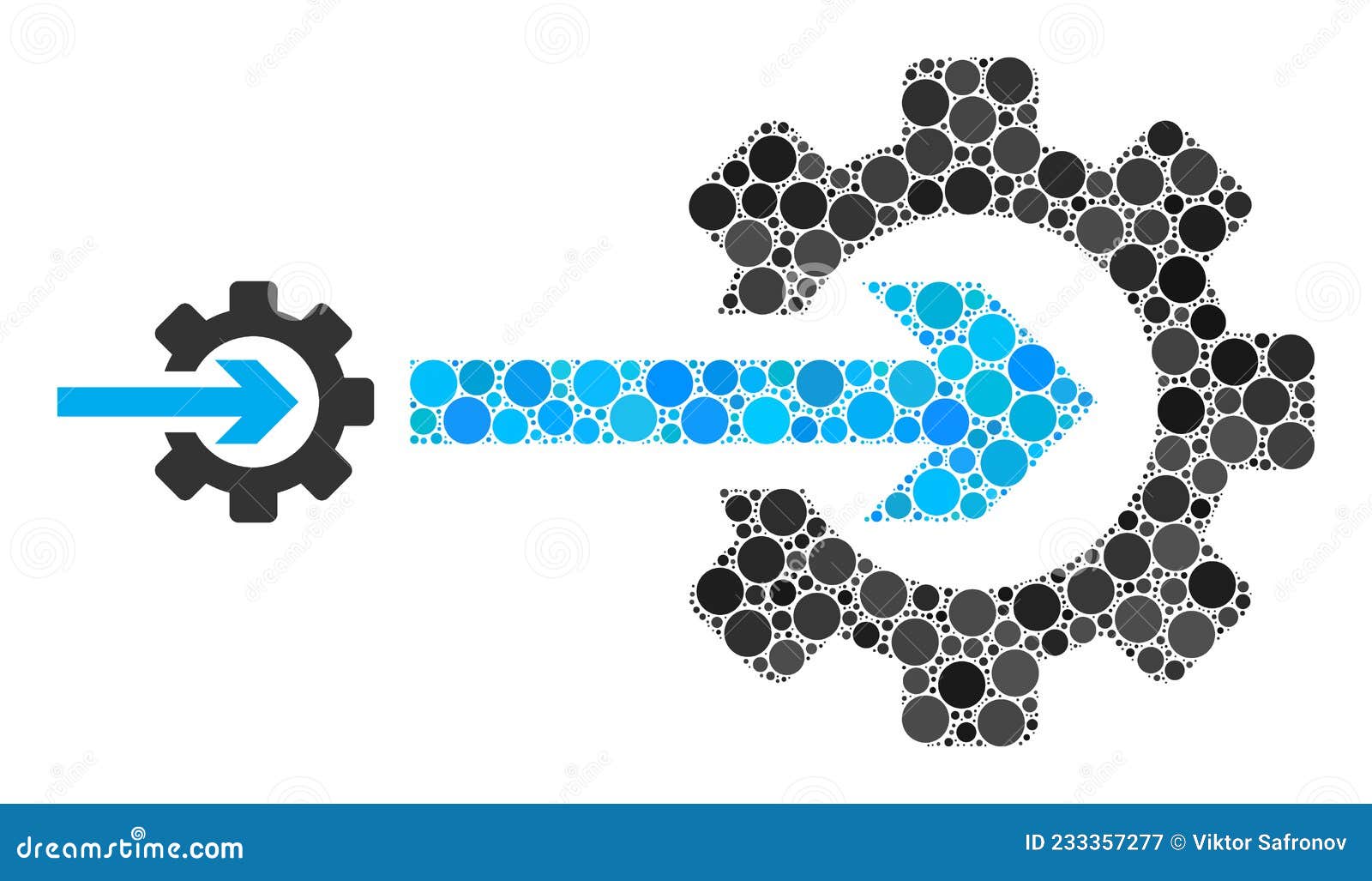 Vector Integration Gear Collage of Dots Stock Vector - Illustration of ...