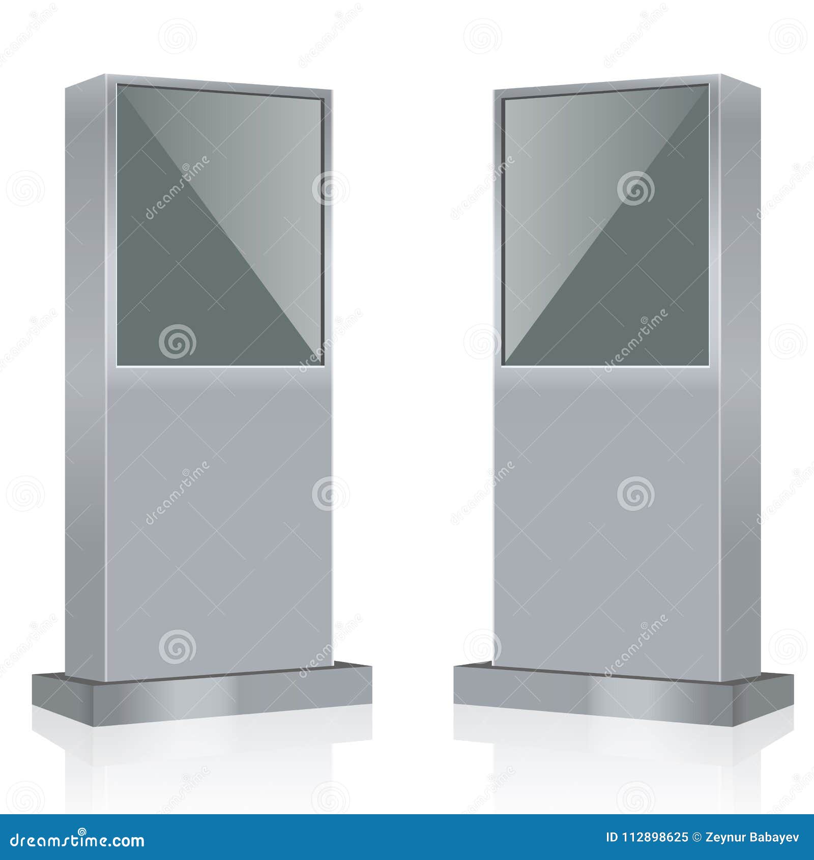 Vector Interactive Information Kiosk Terminal Stand Screen Display ...