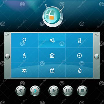 Vector interface and icons stock vector. Illustration of check - 30787382