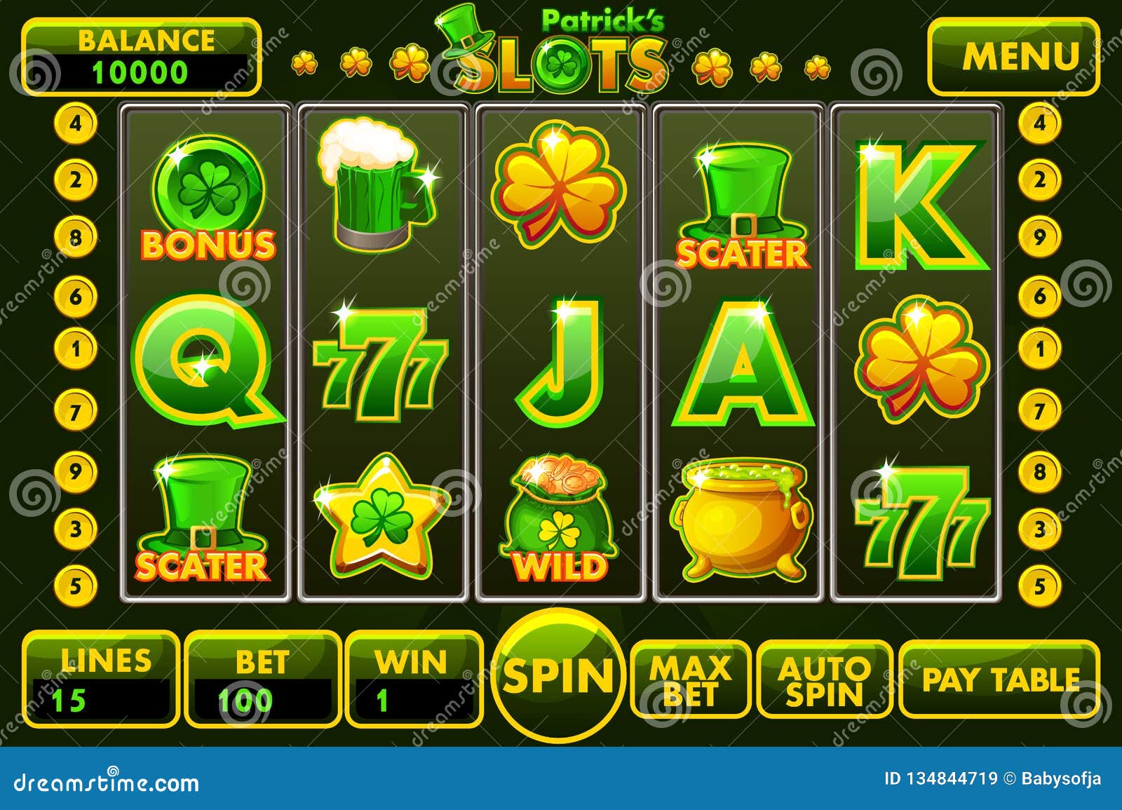 Graphical Green Silvisaurus Skeleton Isolated On White Background ...