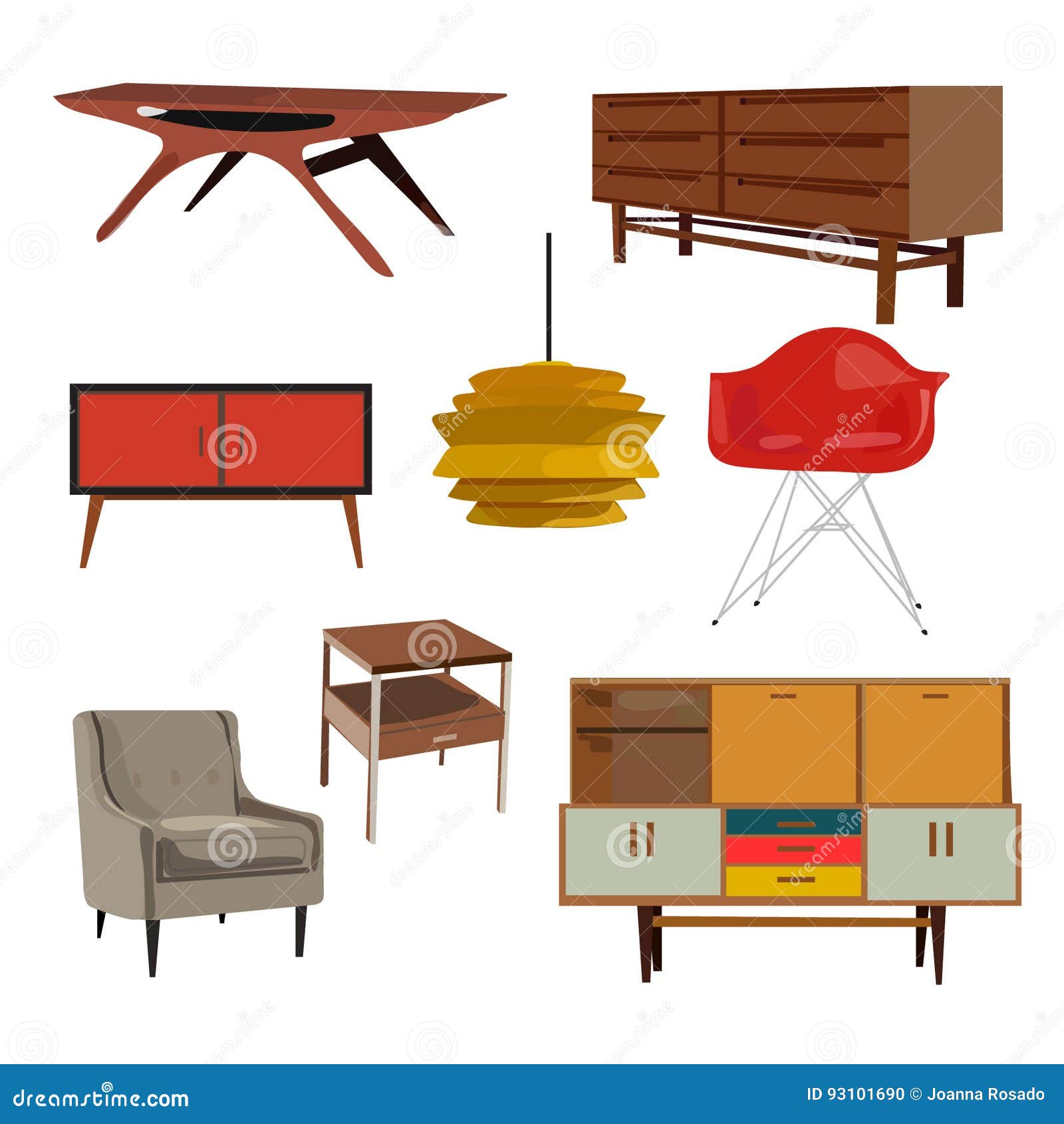 Vector Interior Illustration. Stock Vector - Illustration of home ...