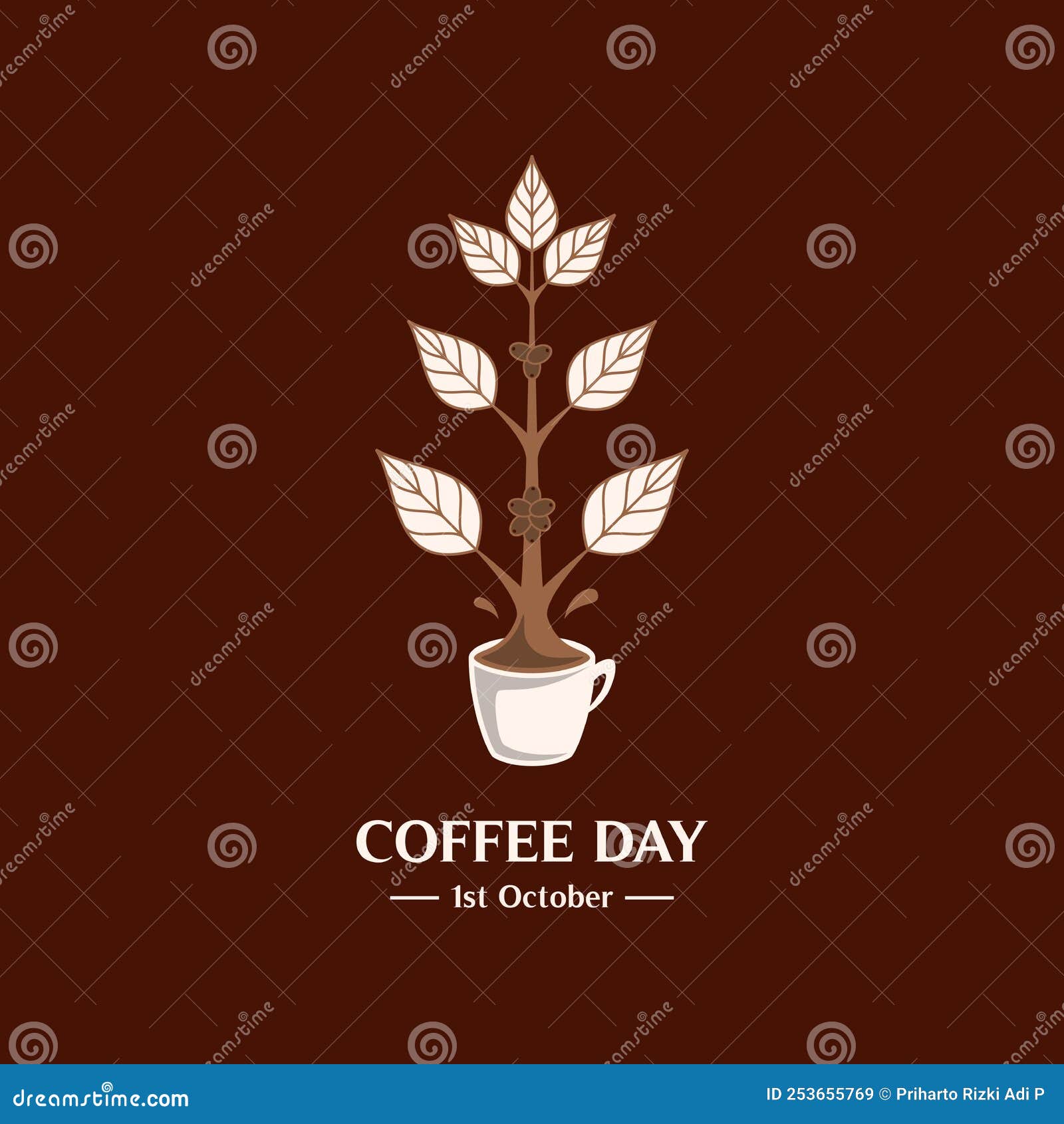 Vector International Coffee Day Stock Vector - Illustration of happy ...