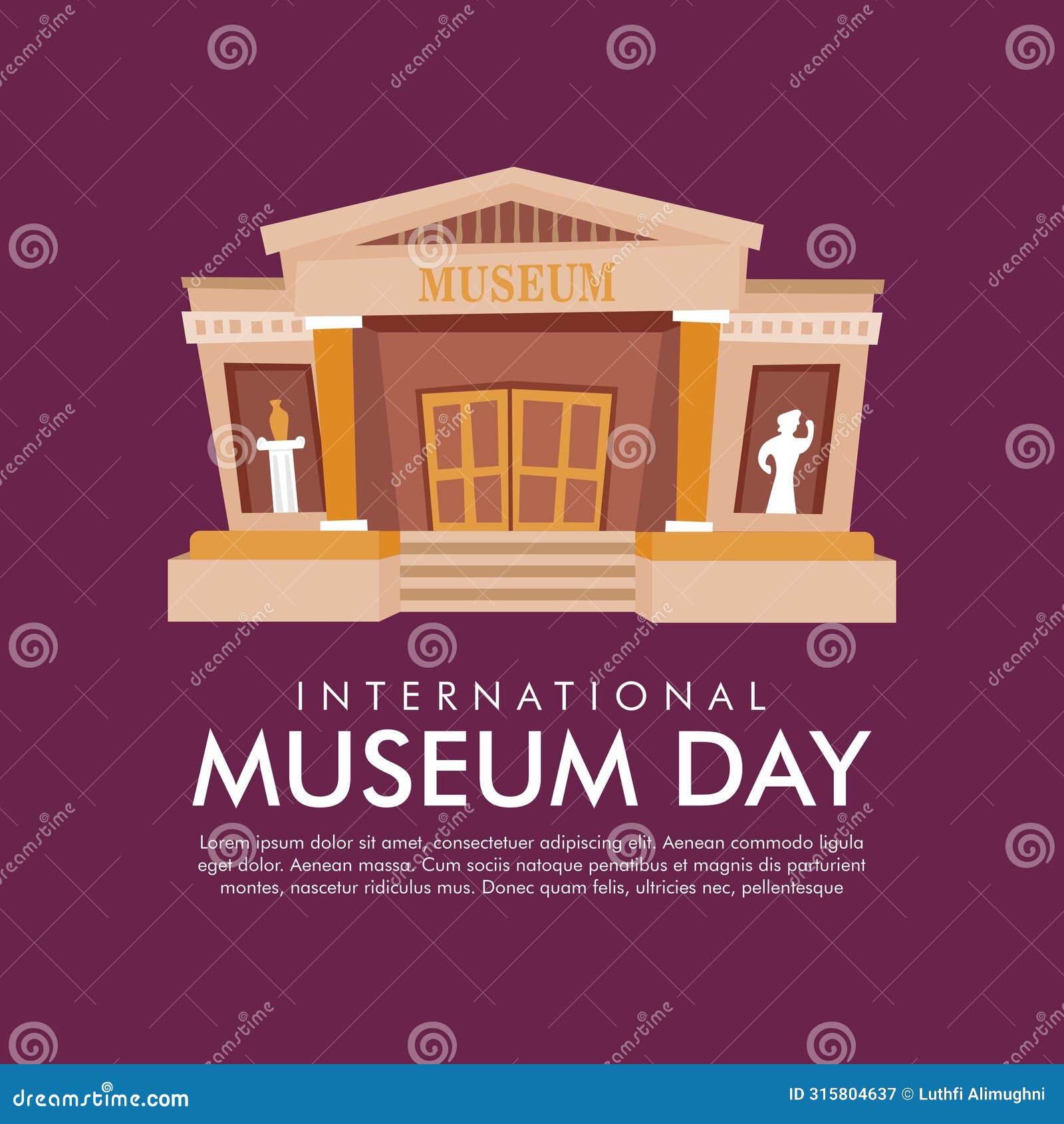 Vector International Museum Day Poster Template Stock Vector ...