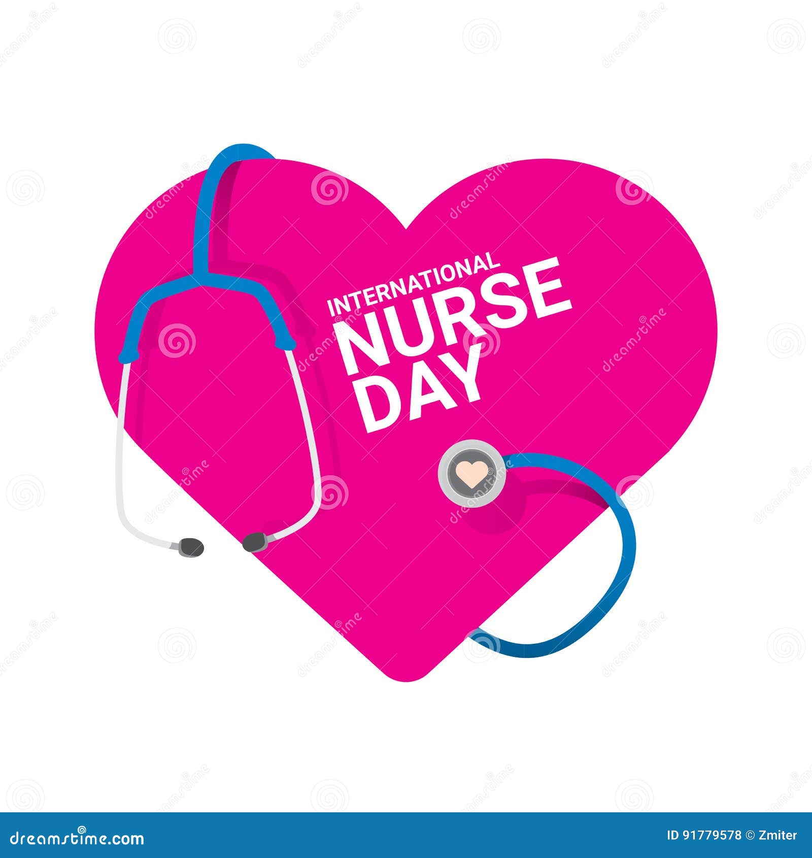Vector International Nurse Day Vector Label Stock Vector - Illustration ...