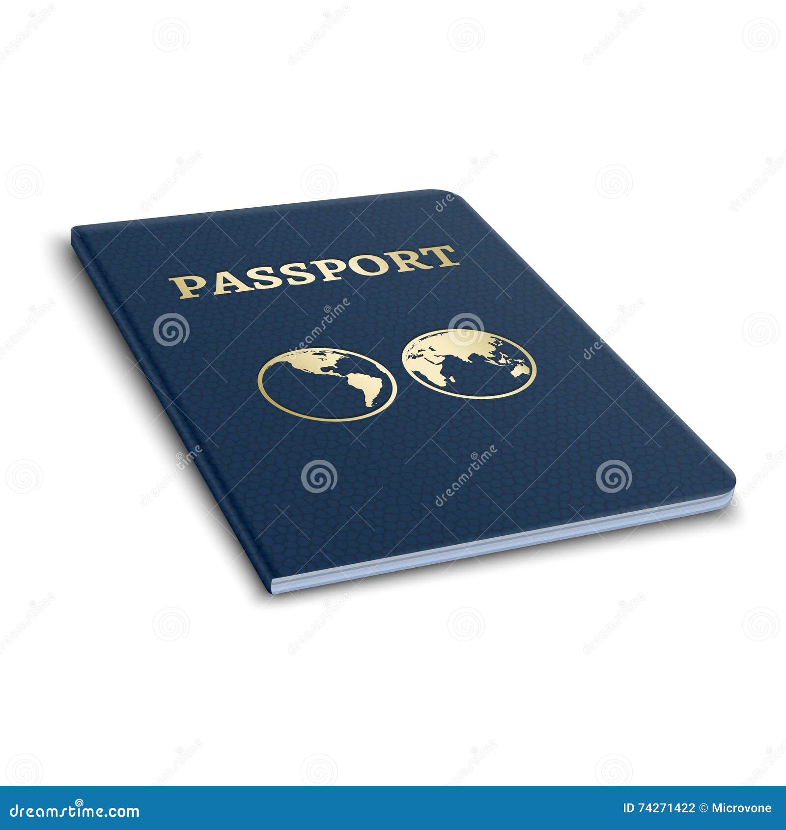 Vector International Passport 3d Illustration Stock Vector