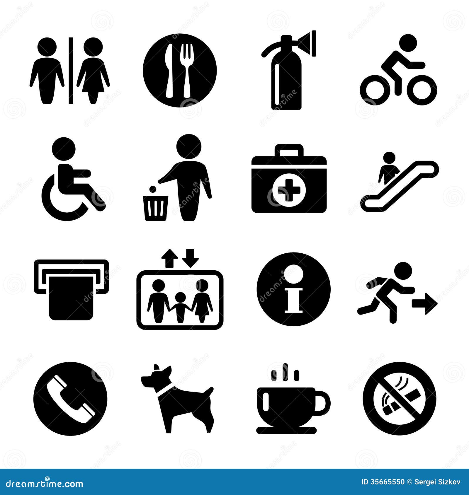 International Service Signs Vector Illustration | CartoonDealer.com ...