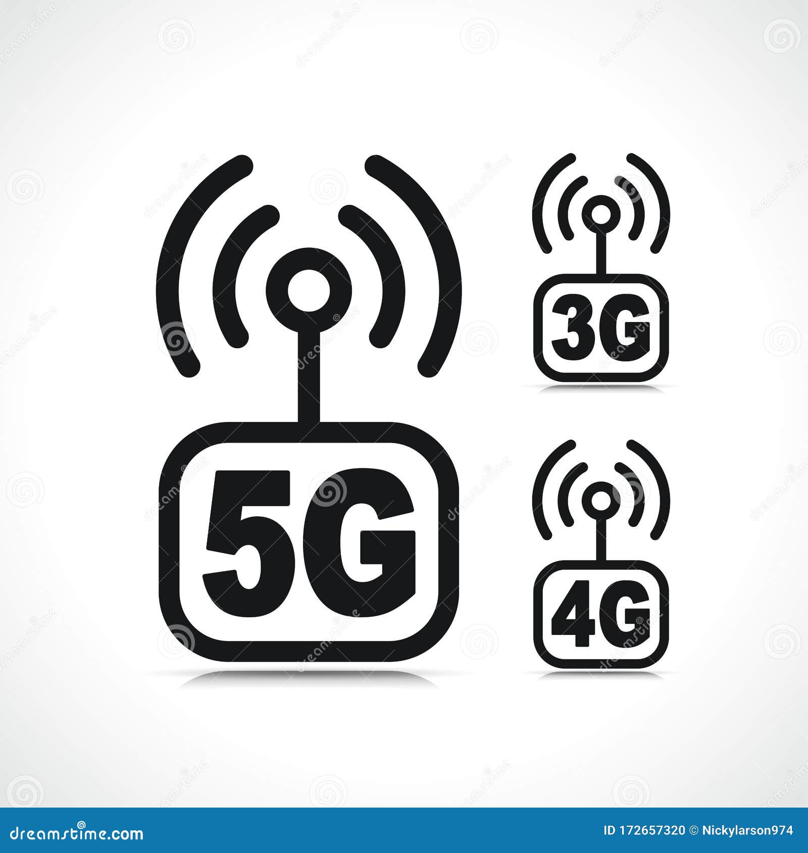 Vector Internet Connection Icon Symbol Stock Vector - Illustration of ...