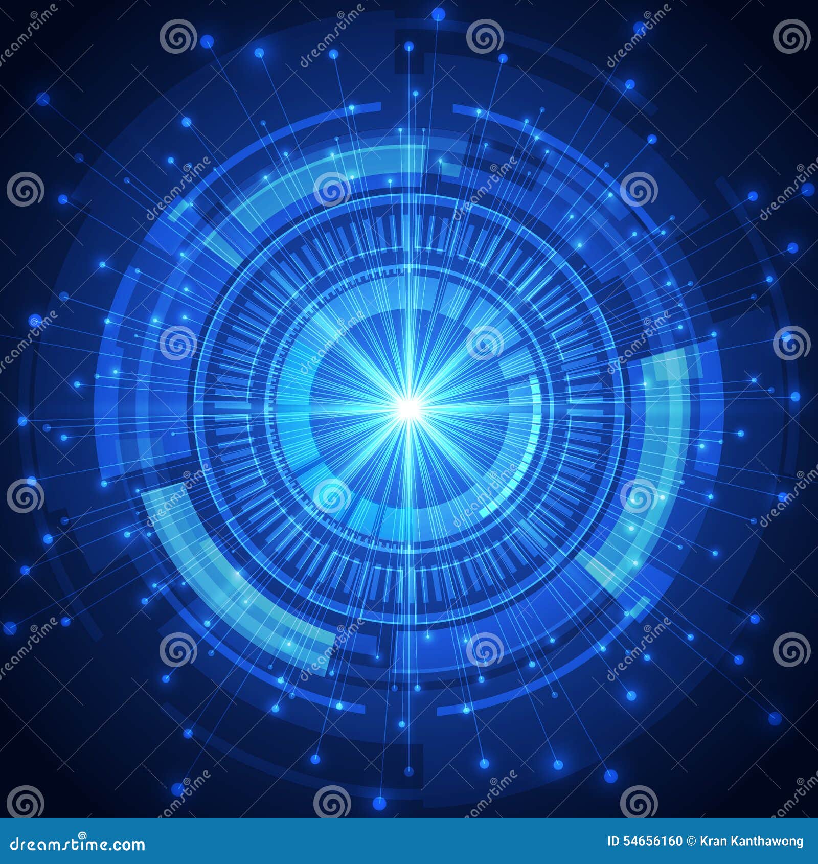 Vector Internet Technology System Background, Abstract Illustration ...