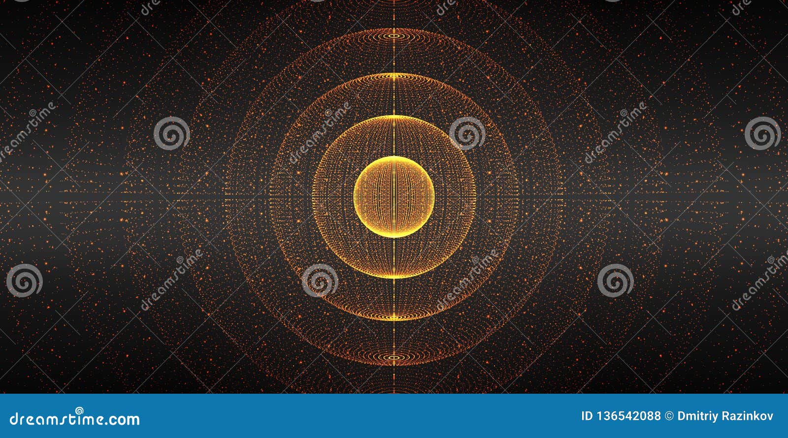 Vector Interstellar Space Background.Cosmic Galaxy Illustration Stock ...