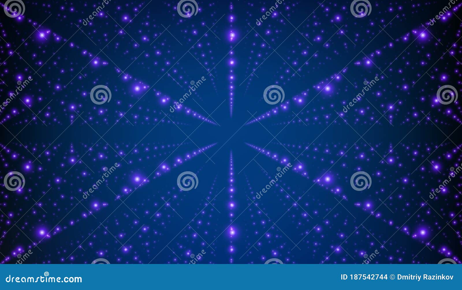 Vector Interstellar Space Background.Cosmic Galaxy Illustration Stock ...