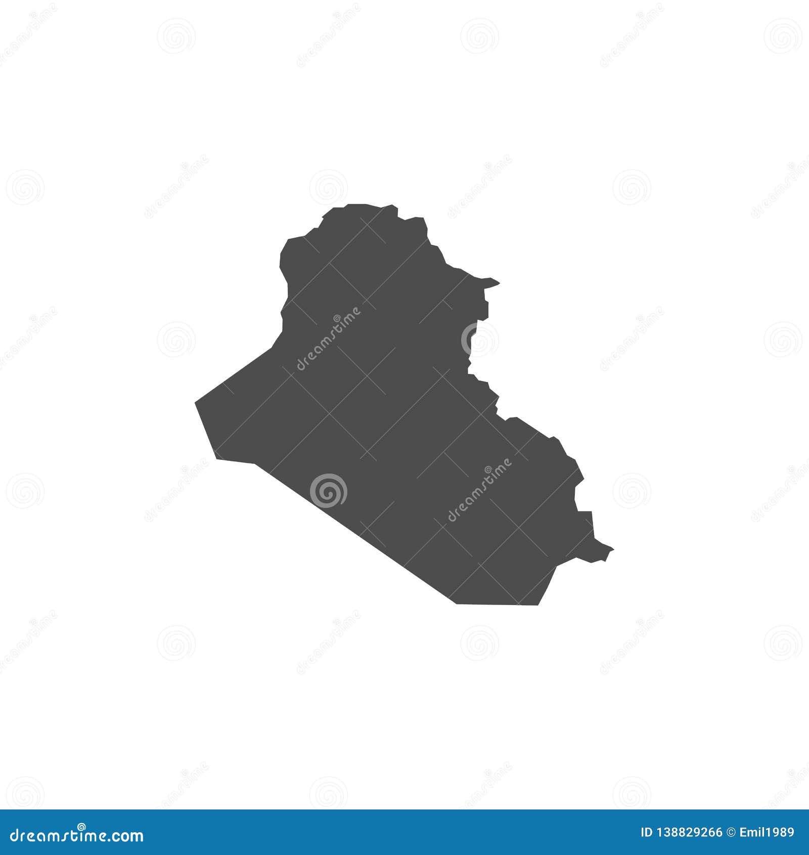 Vector Map Of Iraq. High Detailed Country Map With Division, Cities And ...