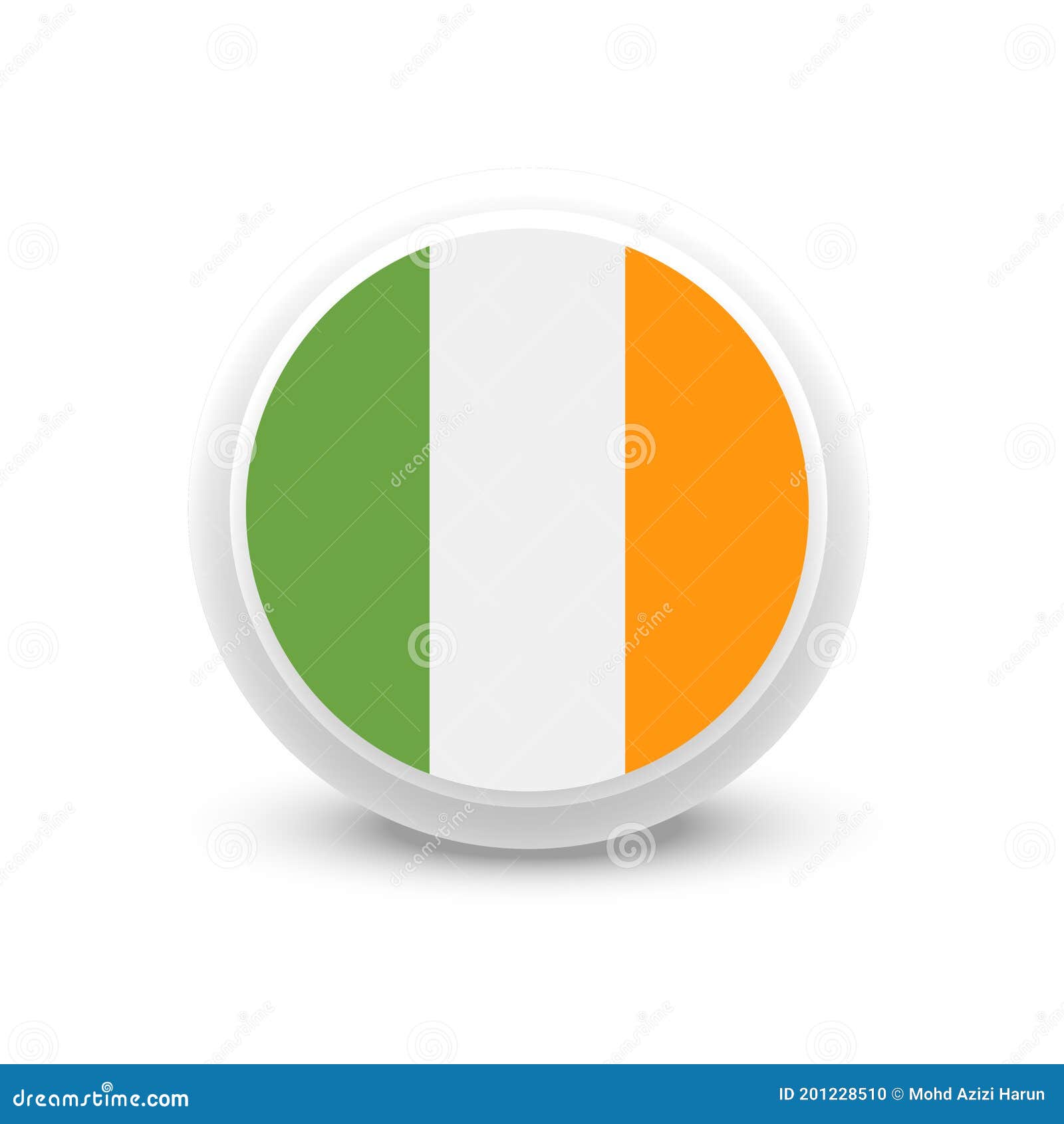 Ireland Flag Vector stock illustration. Illustration of independence ...