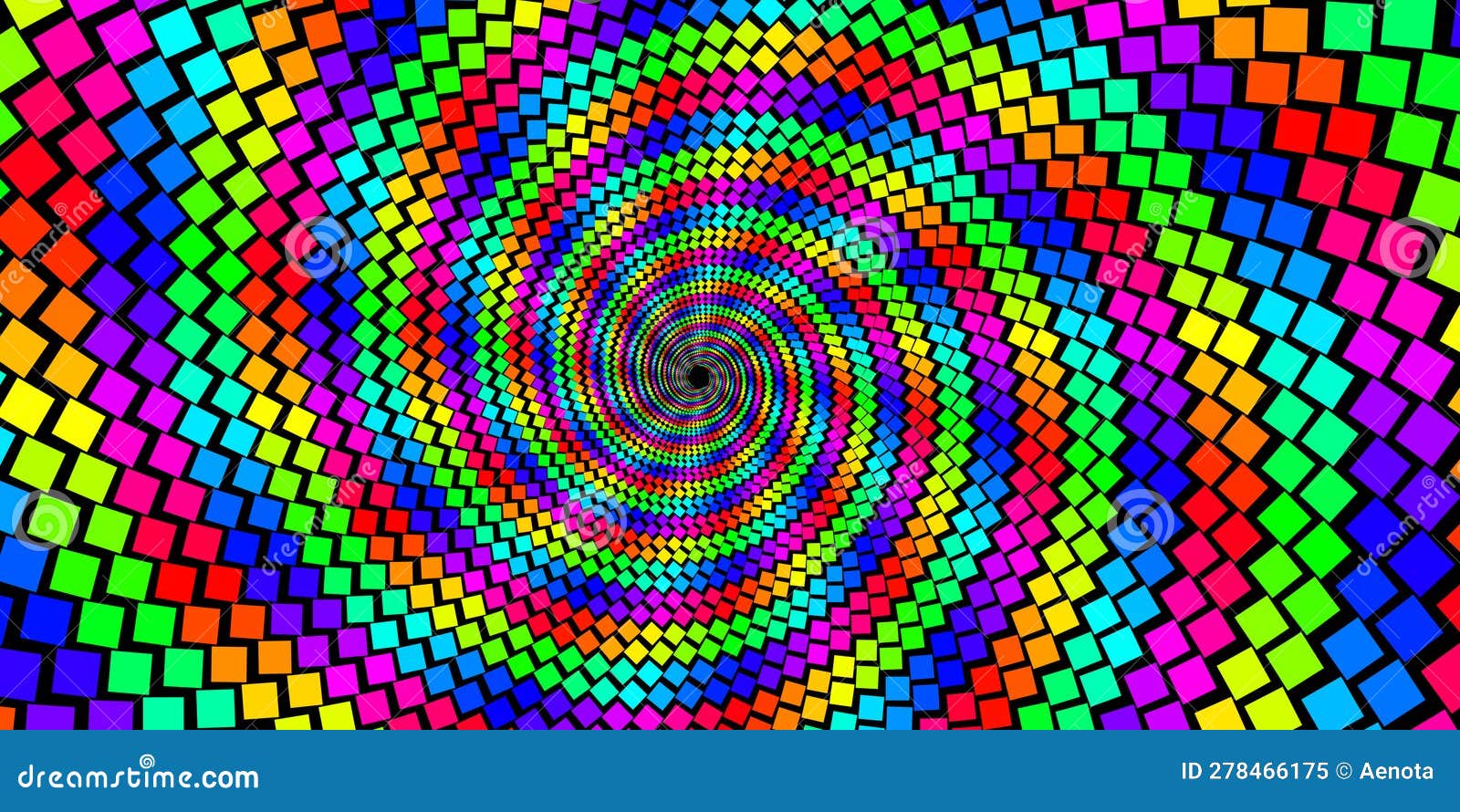 Vector Iridescent Phyllotaxis Spiral Vortex Shape Bright Generative Op ...