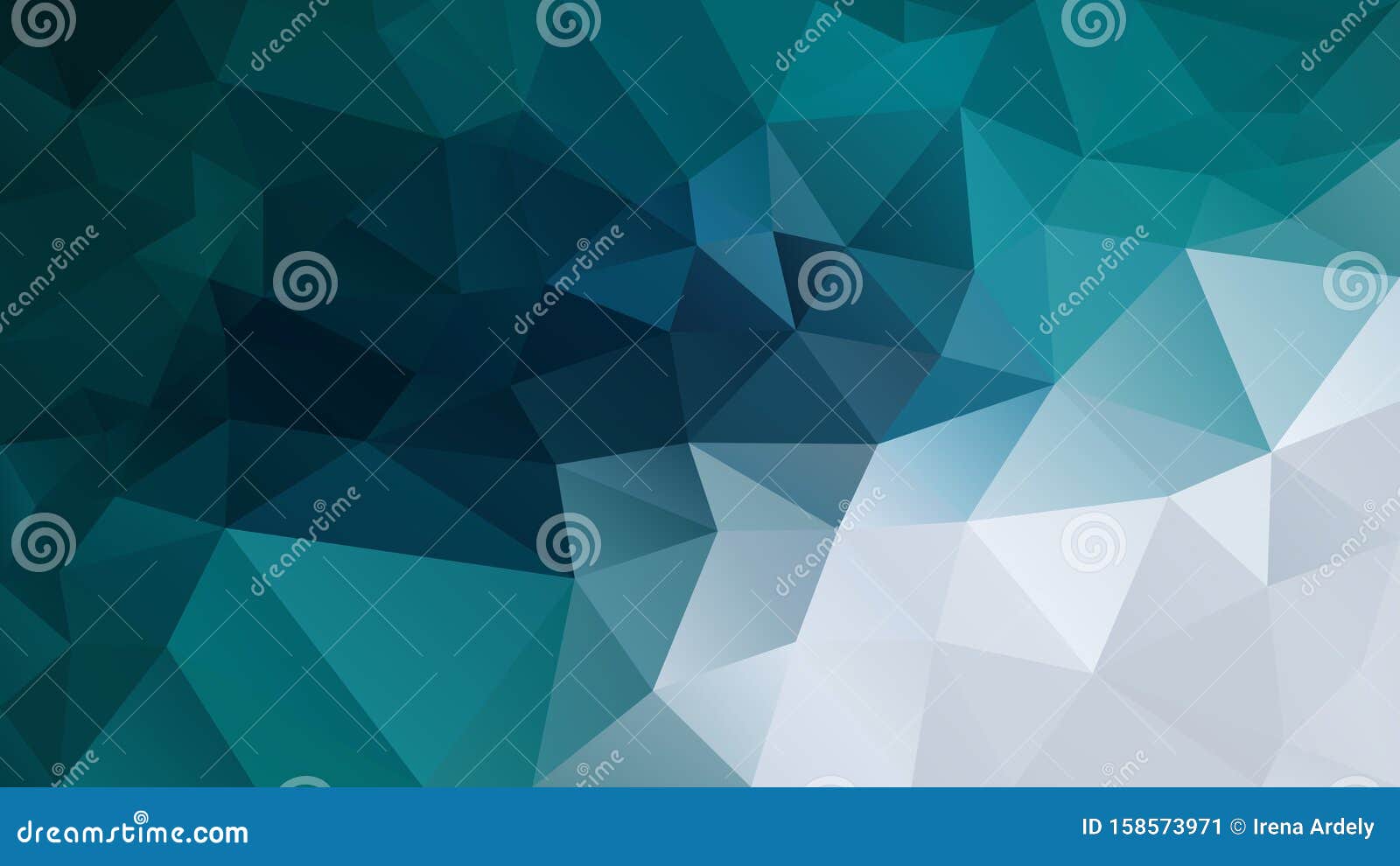 Vector Irregular Polygon Background - Triangle Low Poly Pattern - Blue ...