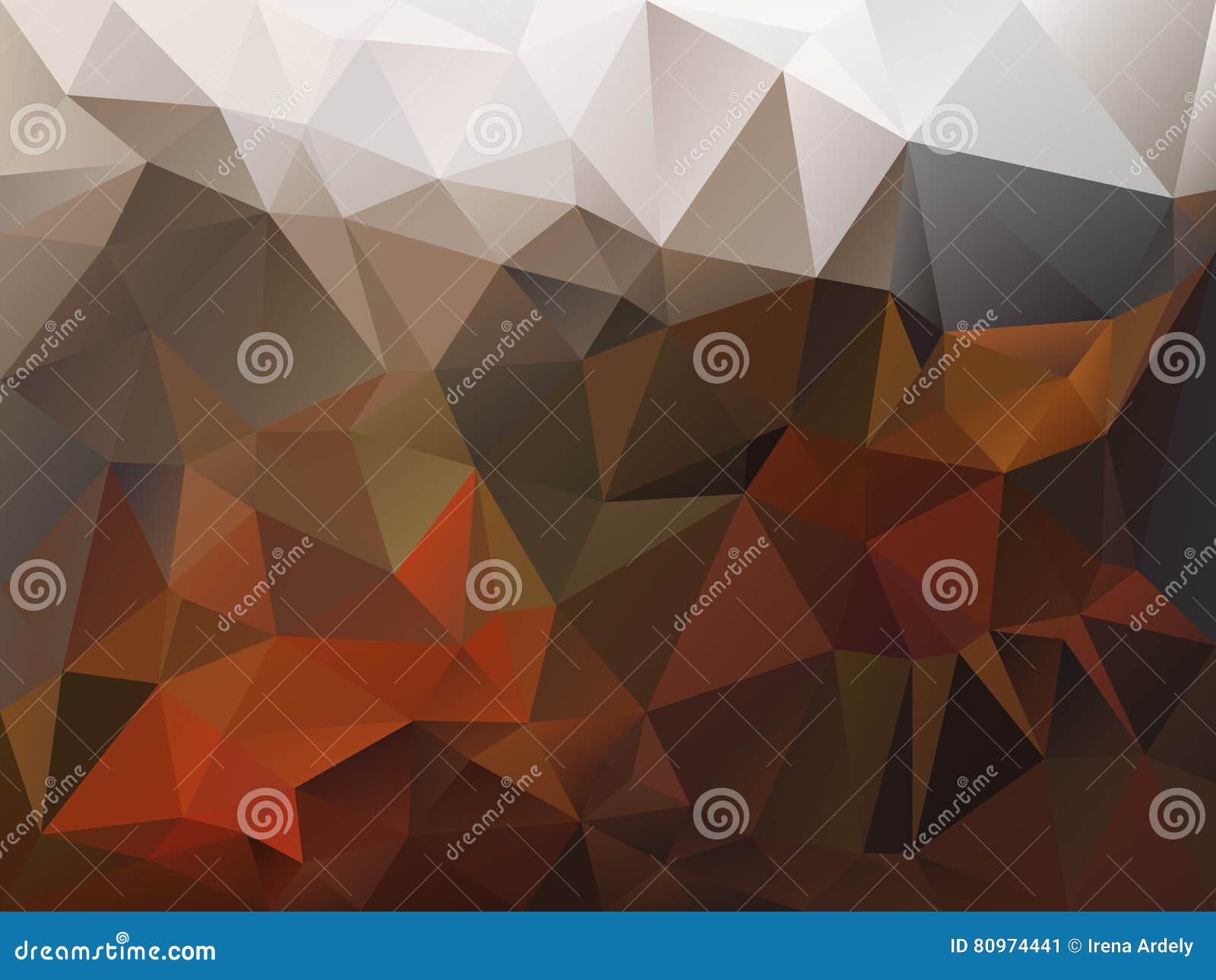 Vector Irregular Polygon Background with a Triangle Pattern in Autumn ...