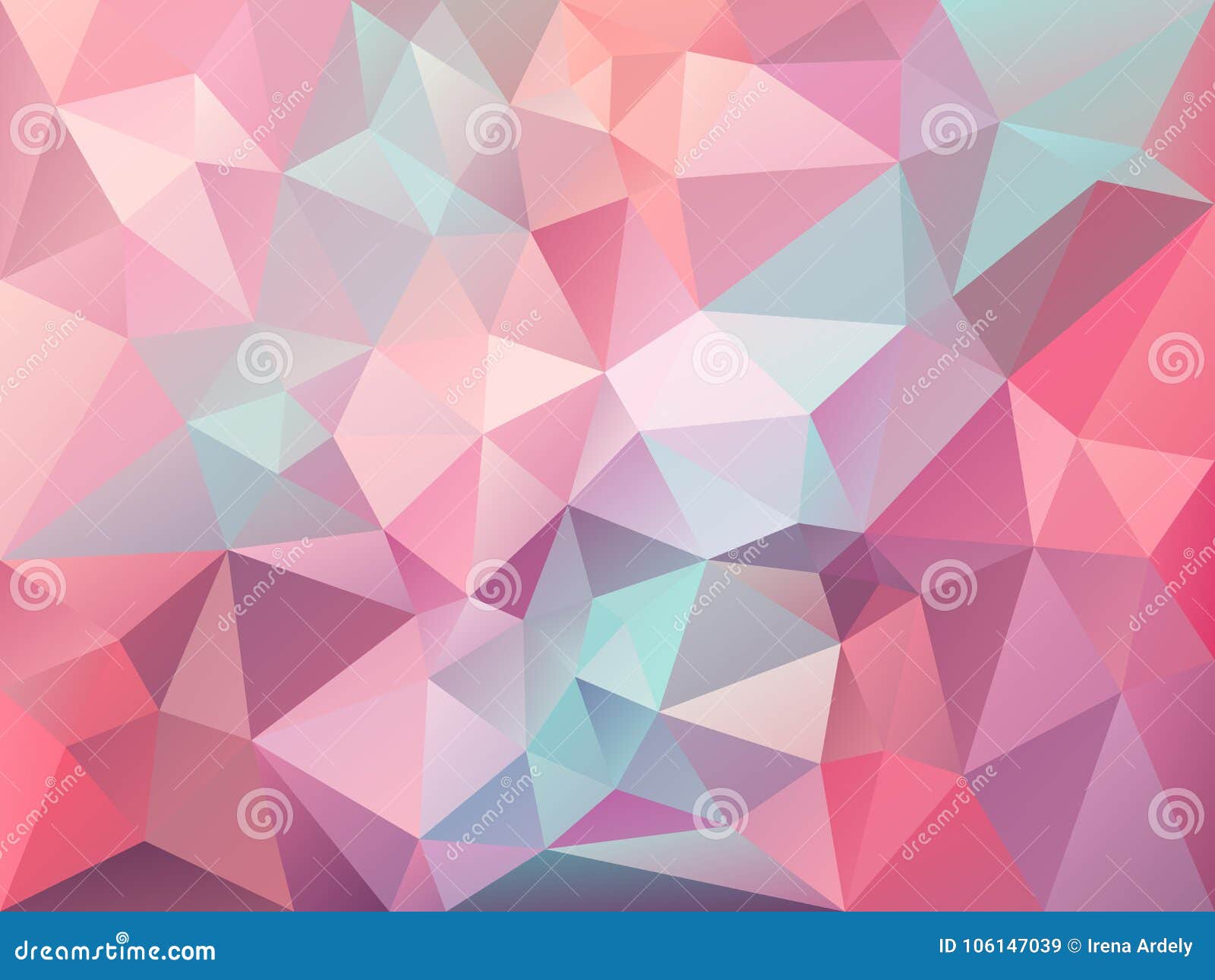 Vector Irregular Polygon Background with a Triangle Pattern in Baby ...