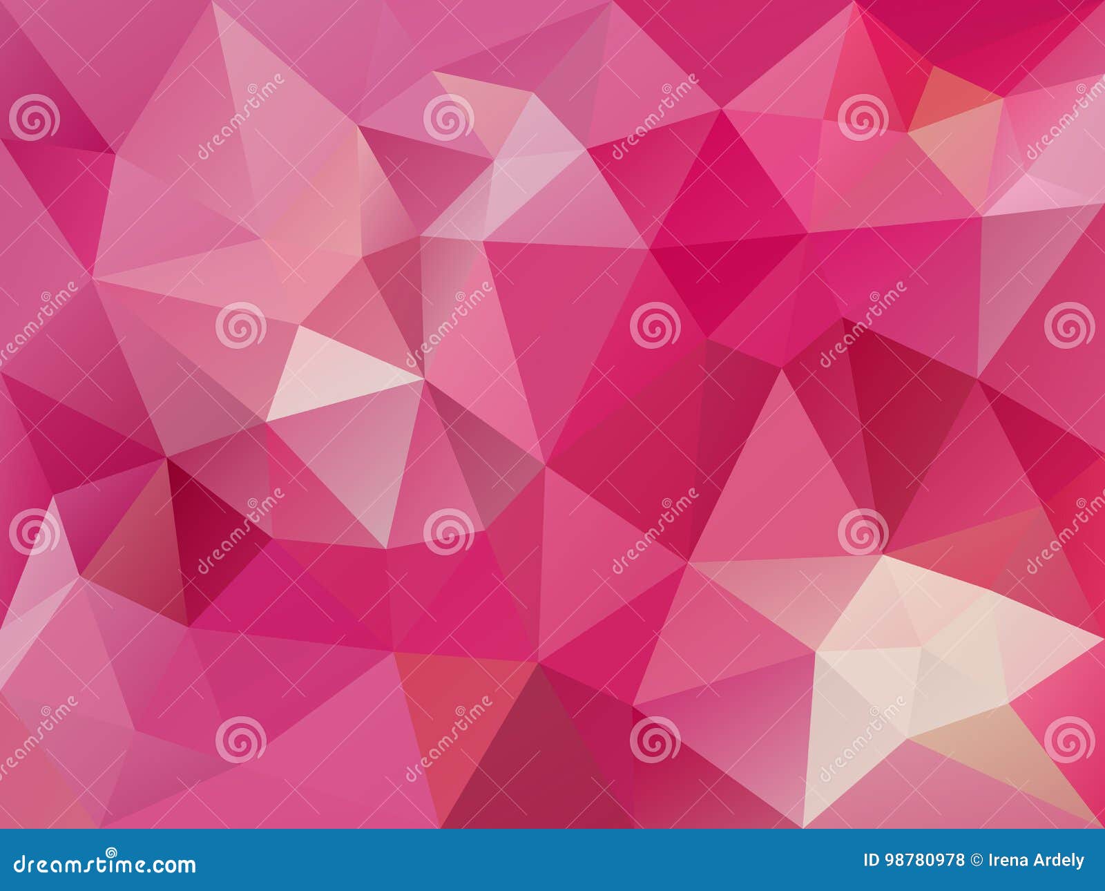 Vector Irregular Polygon Background with a Triangle Pattern in Hot Pink ...