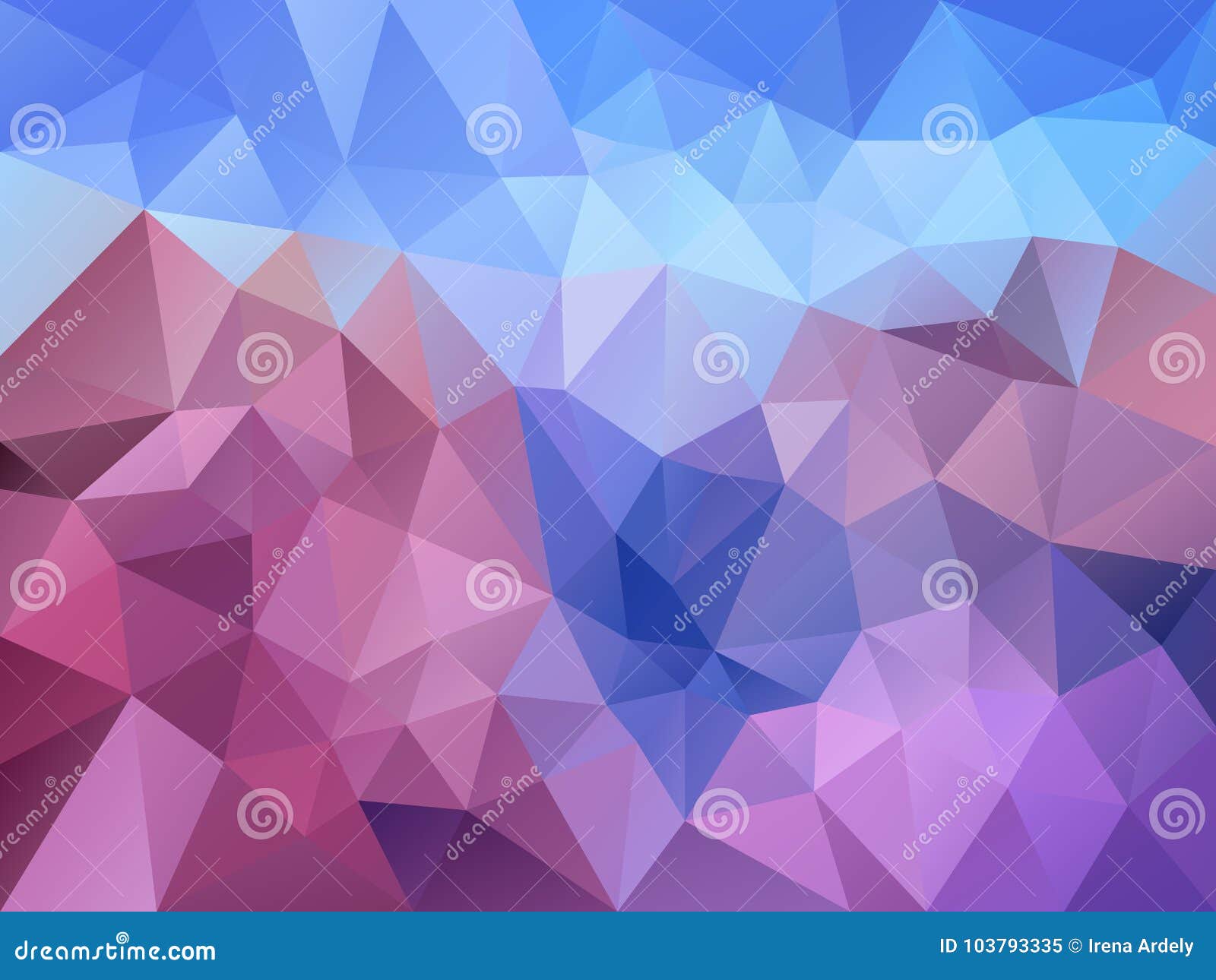 Vector Irregular Polygon Background with a Triangle Pattern in Llight ...