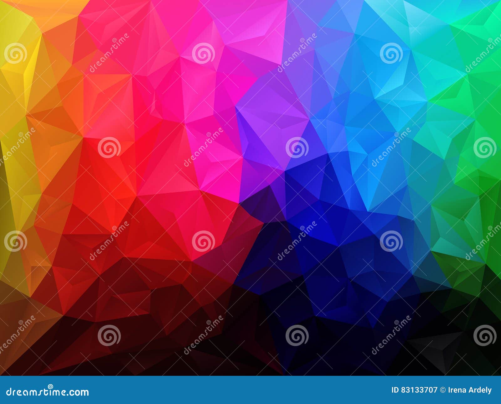 Vector Irregular Polygon Background with a Triangle Pattern in Multi ...