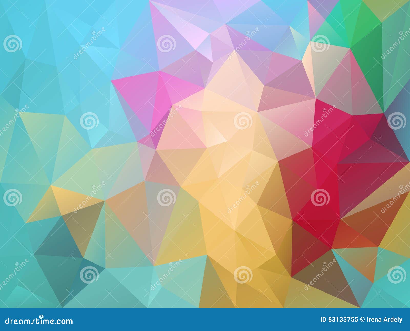 Vector Irregular Polygon Background with a Triangle Pattern in Pastel ...
