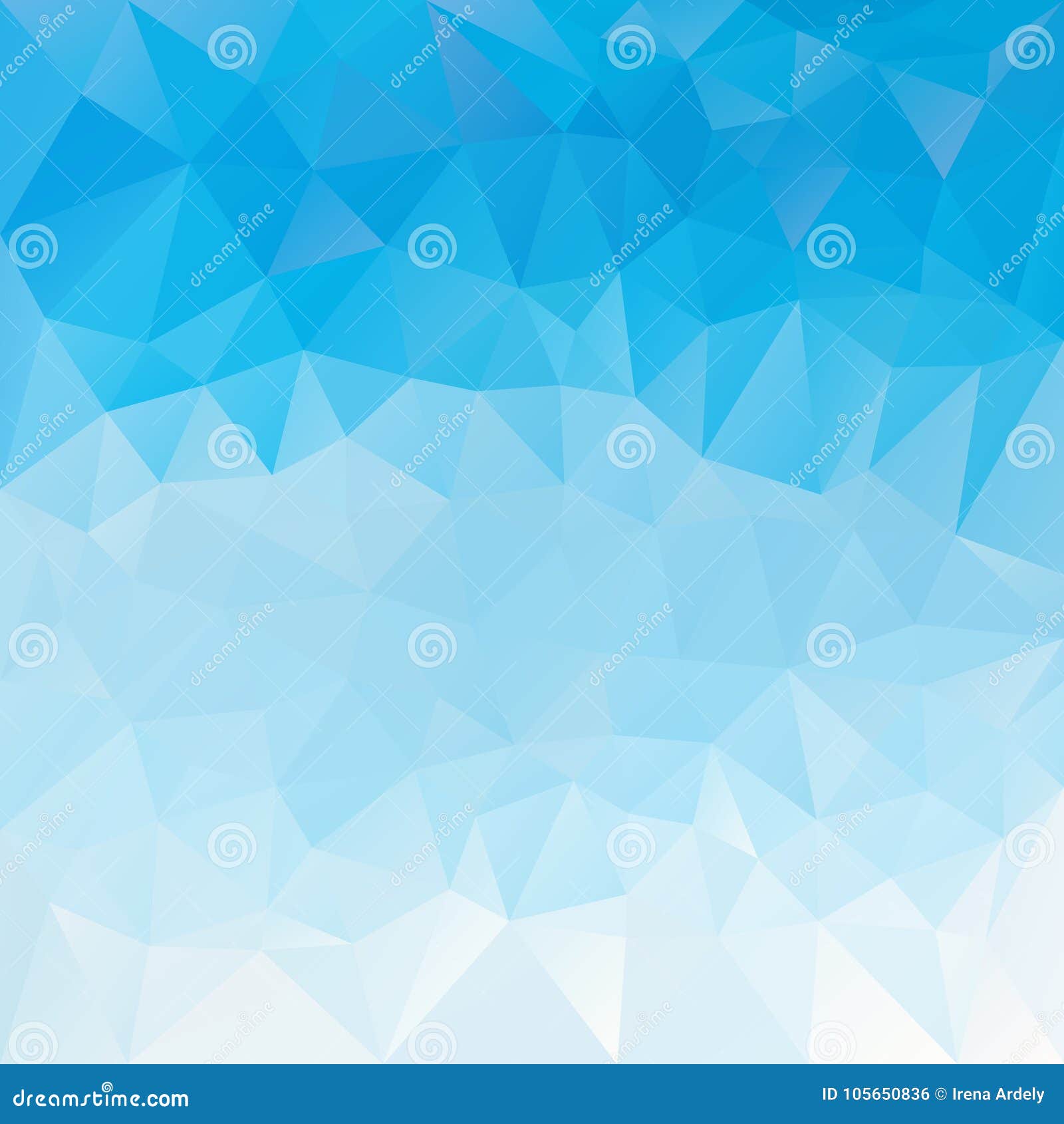 Vector Irregular Polygon Background with a Triangle Pattern in Sky Blue Gradient Color Stock ...