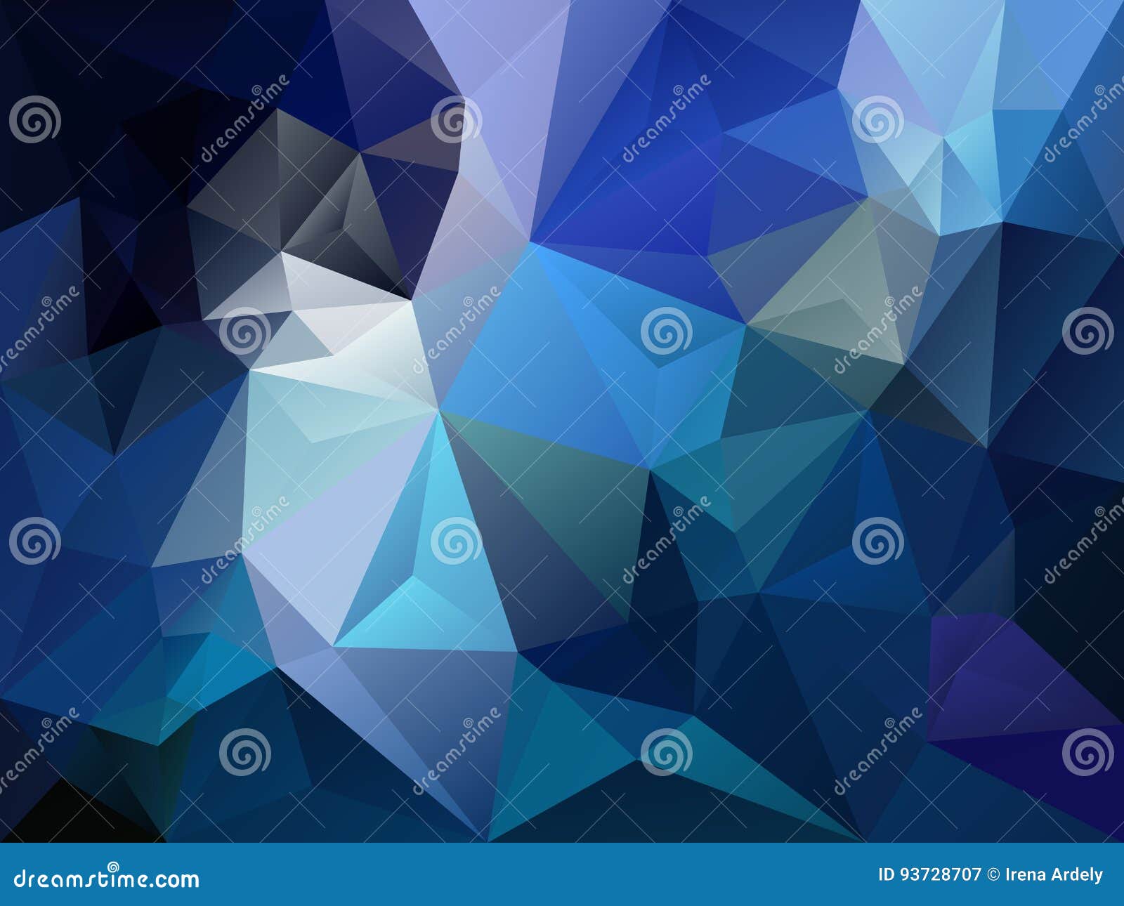 Vector Irregular Polygon Background with a Triangle Pattern in Sky and ...