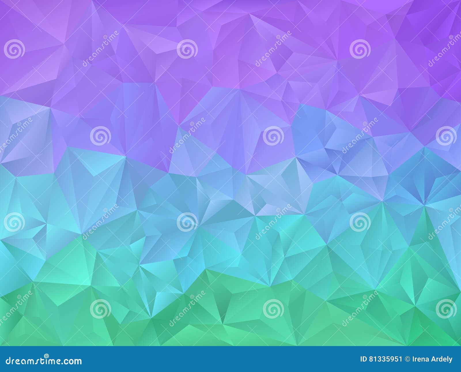 Vector Irregular Polygon Background with a Triangle Pattern in Vibrant Neon Green, Blue, Purple ...