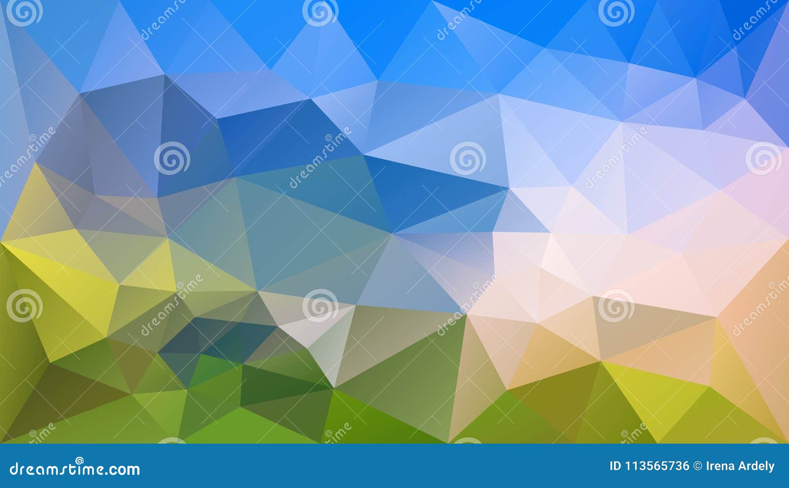 Vector Irregular Polygonal Background - Triangle Low Poly Pattern ...