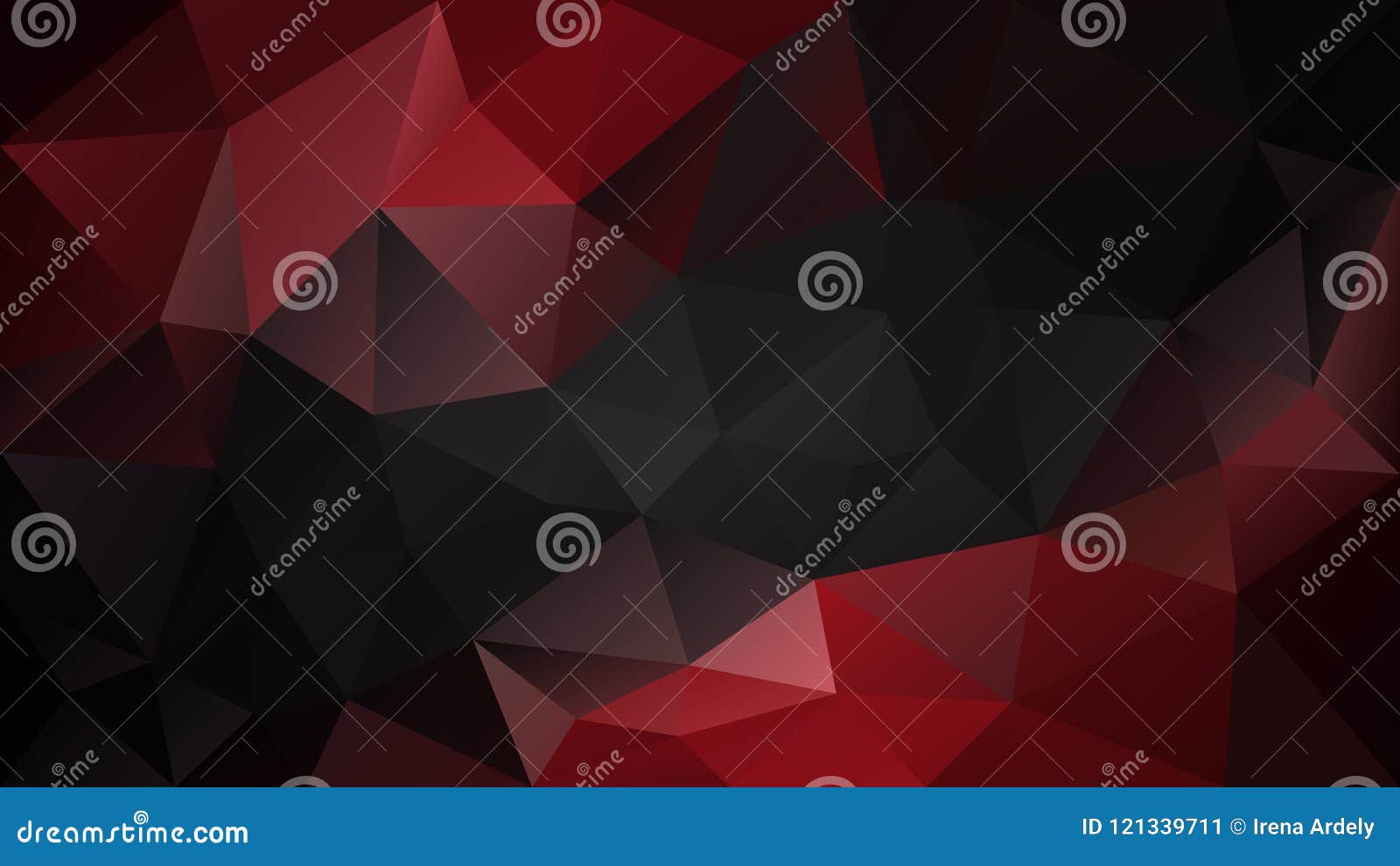 Vector Irregular Polygonal Background - Triangle Low Poly Pattern - Red ...