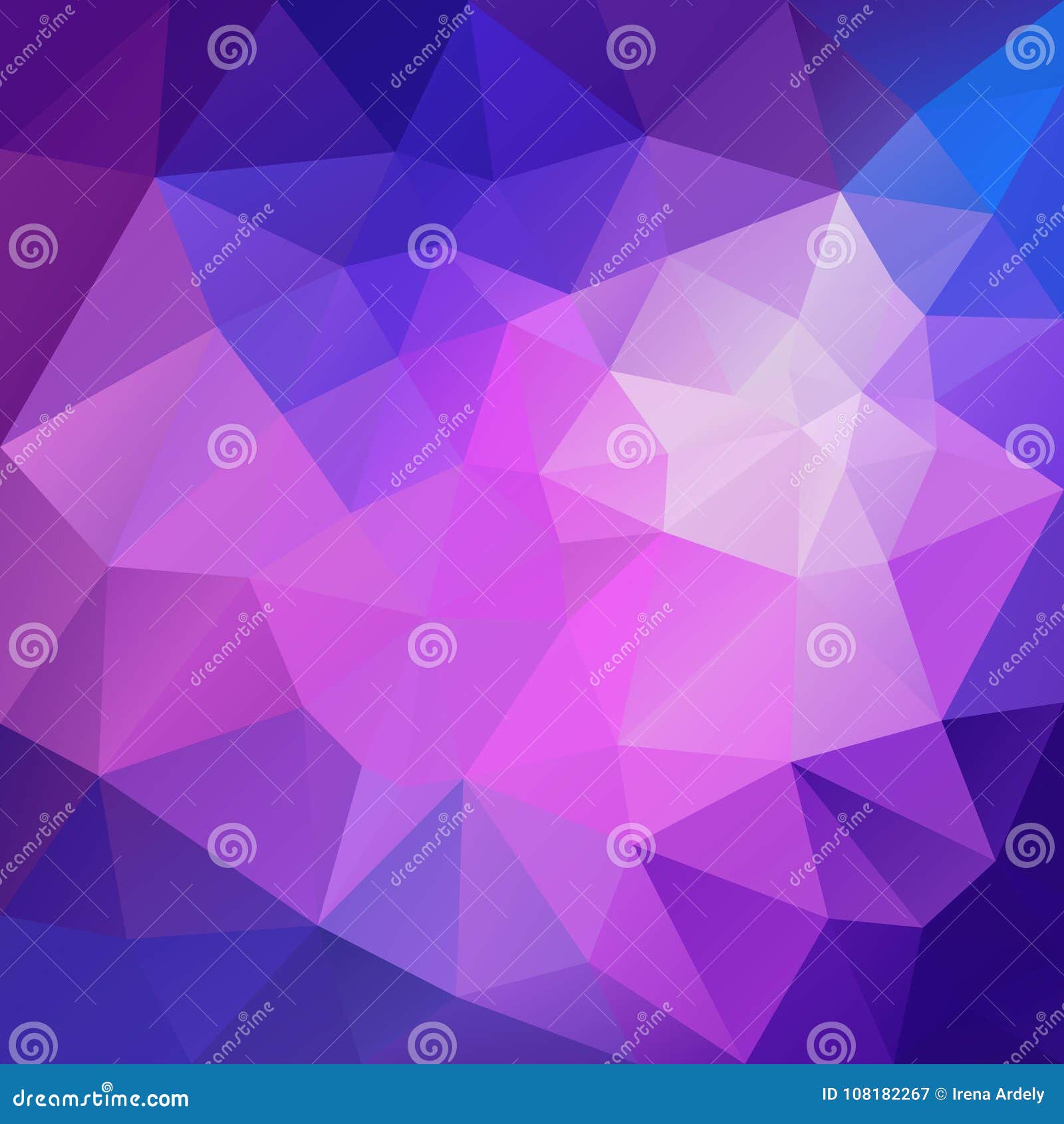 Vector Irregular Polygonal Square Background - Triangle Low Poly ...