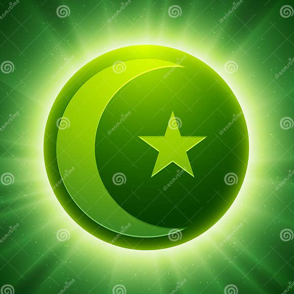 Vector Islam Symbol stock vector. Illustration of blank - 21461648