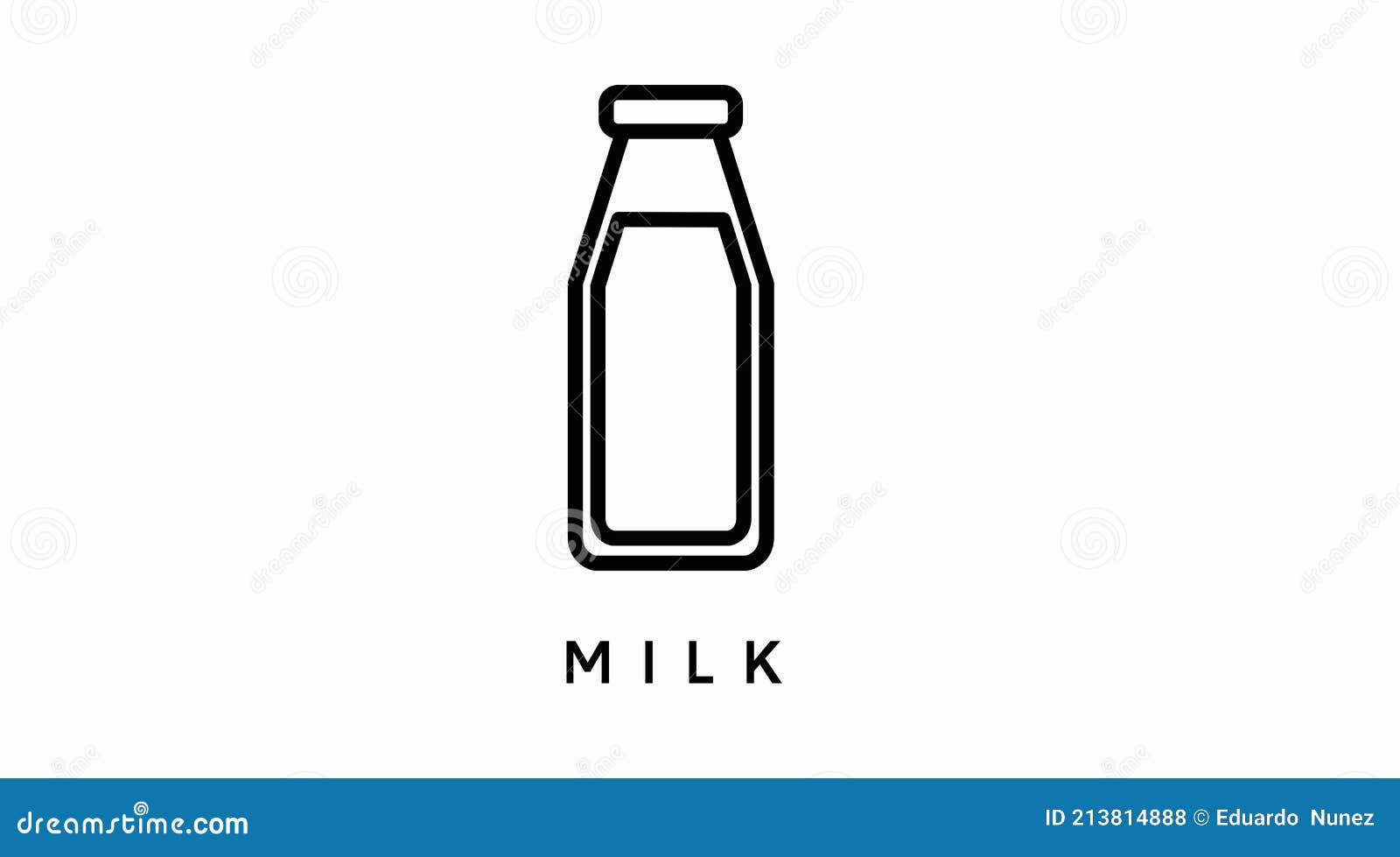 Vector Isolated Black and White Milk Bottle Stock Vector - Illustration ...
