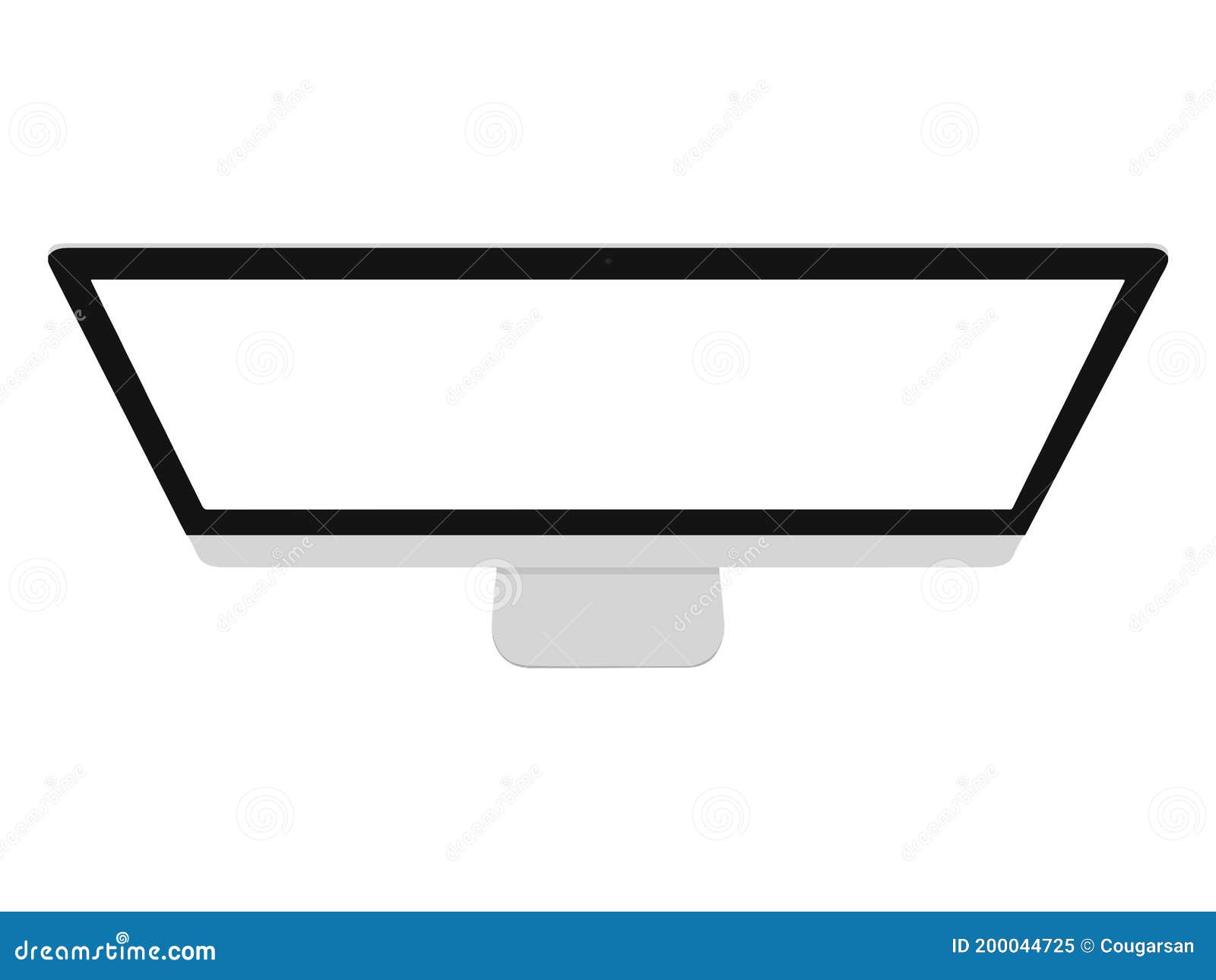 Vector Isolated Blank Computer Mock Up Template Stock Vector ...