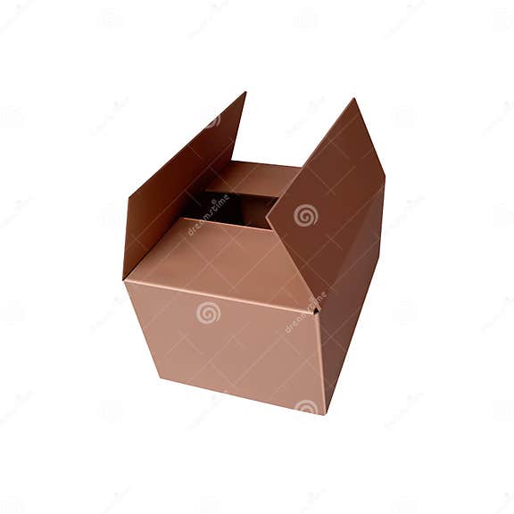 Vector Isolated Box Illustration, Delivery Packaging, 3D Art, Simple ...