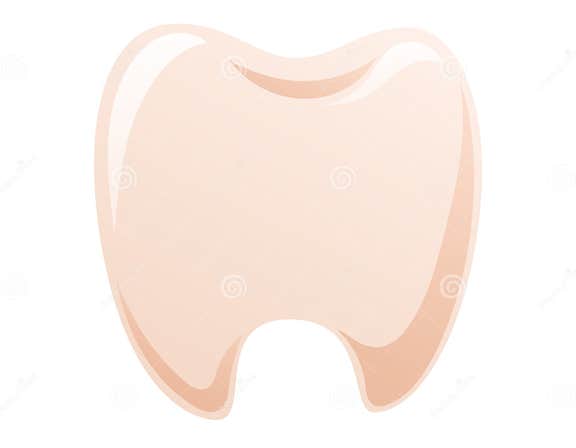 Vector Isolated Cartoon Human Chewing Tooth. Stock Illustration ...