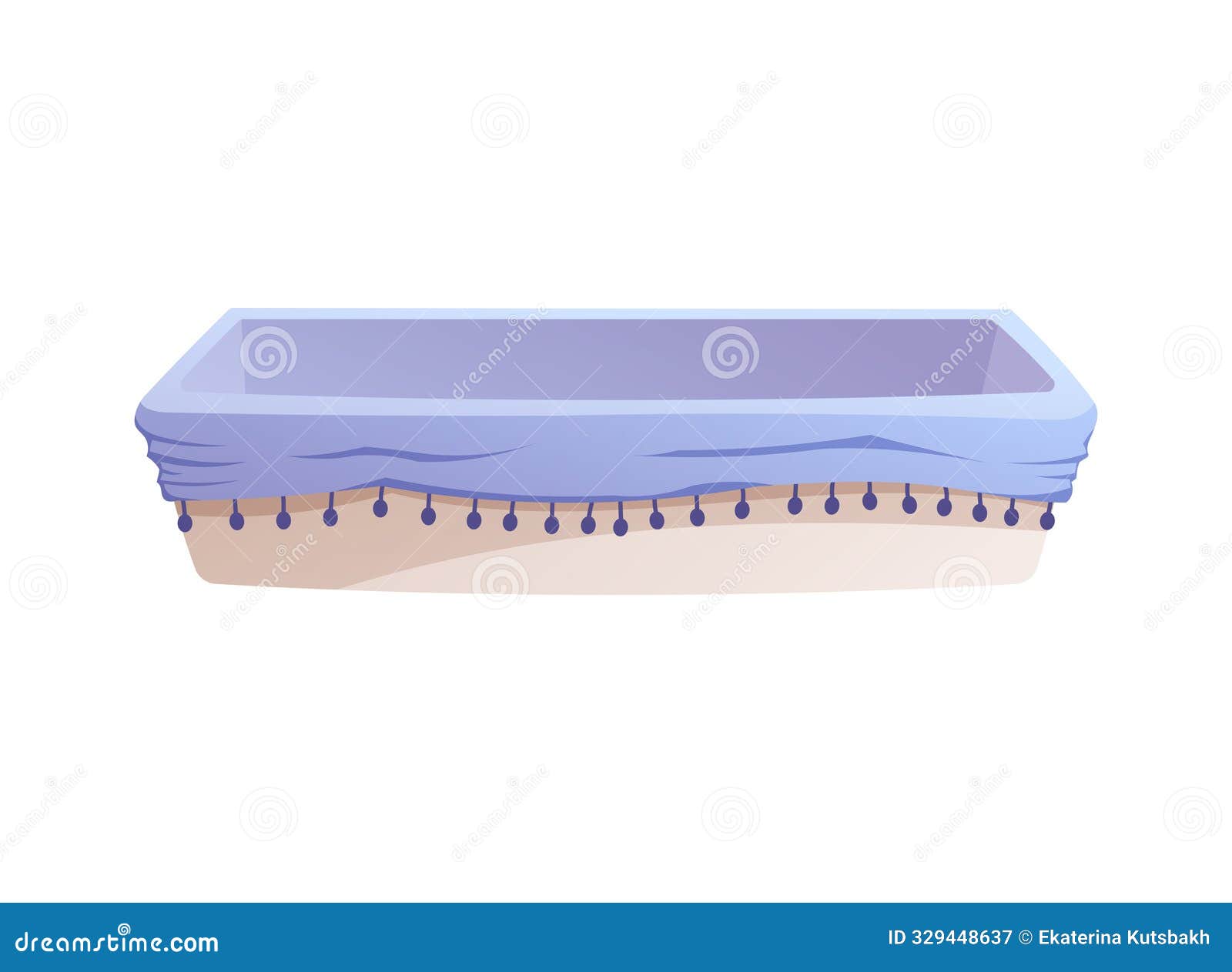 Vector Isolated Cartoon Illustration of Empty Container or Box, Home ...