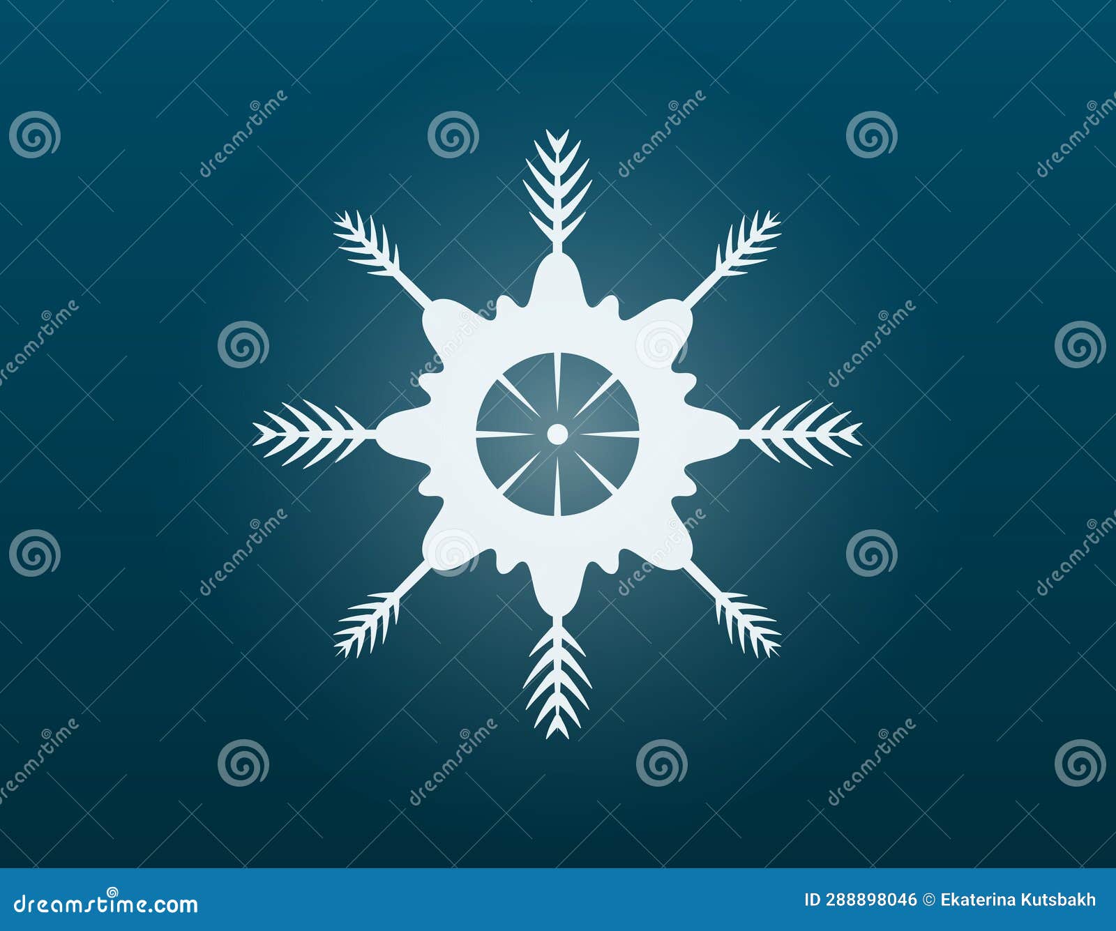 Vector Isolated Cartoon Winter Shining Filigree Snowflake Stock Vector ...
