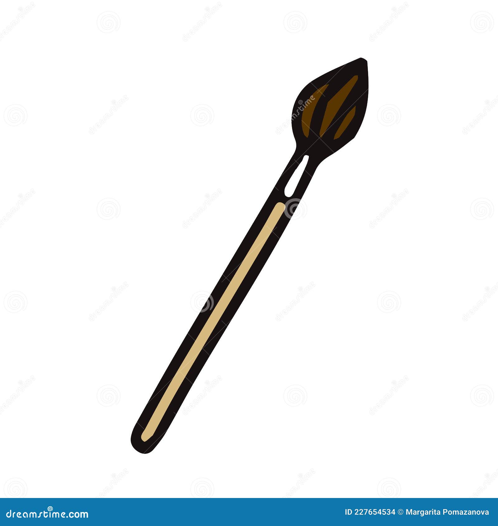 Vector Isolated Element Back To School Paint Brush Stock Vector ...