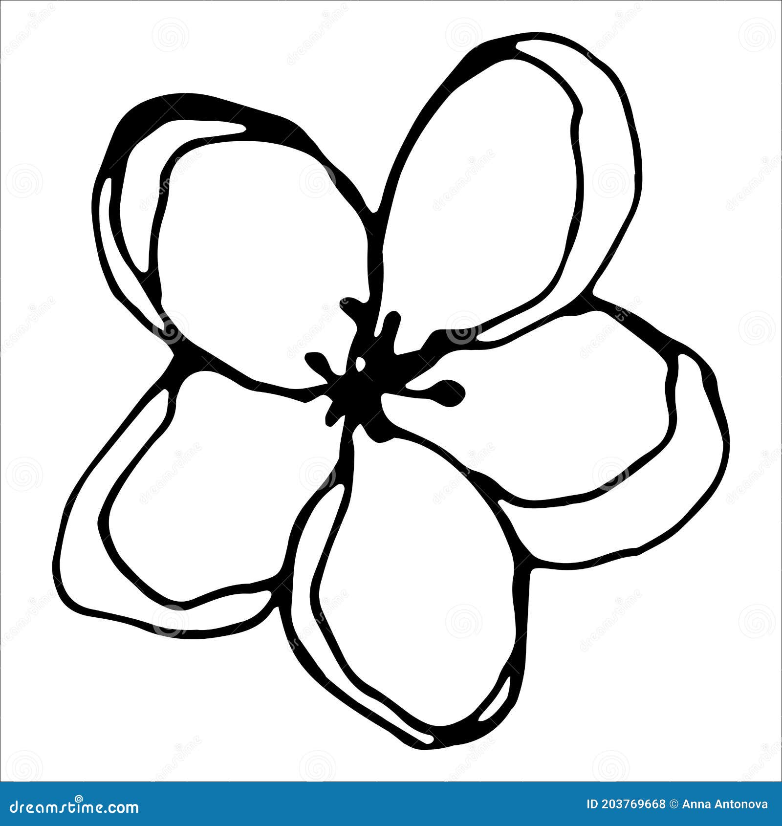 Vector Isolated Element. Illustration with Flower, Herbal Stock Vector ...