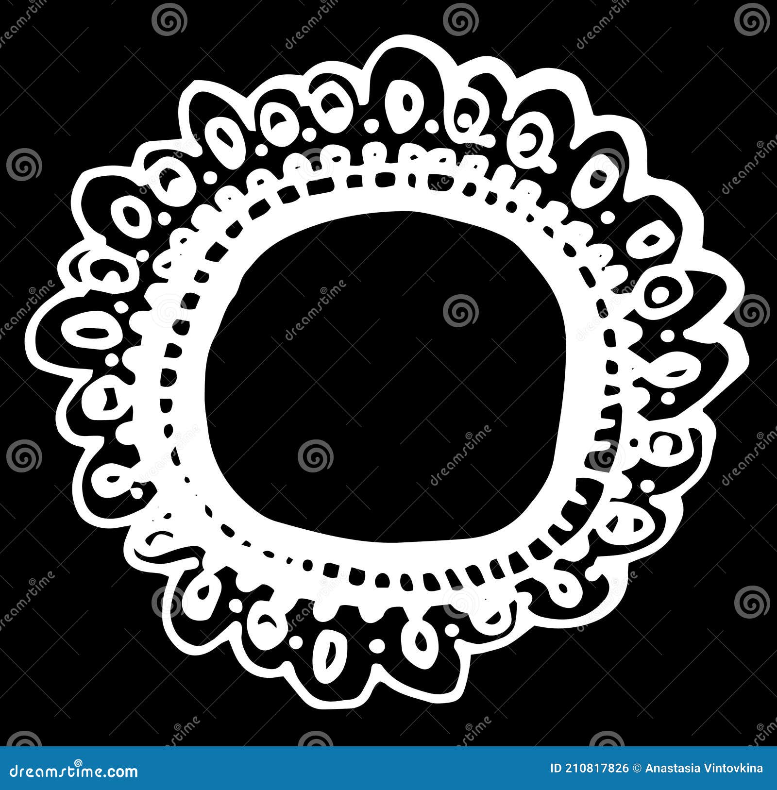 The Vector Isolated Element is a Square with Rounded Corners with a ...