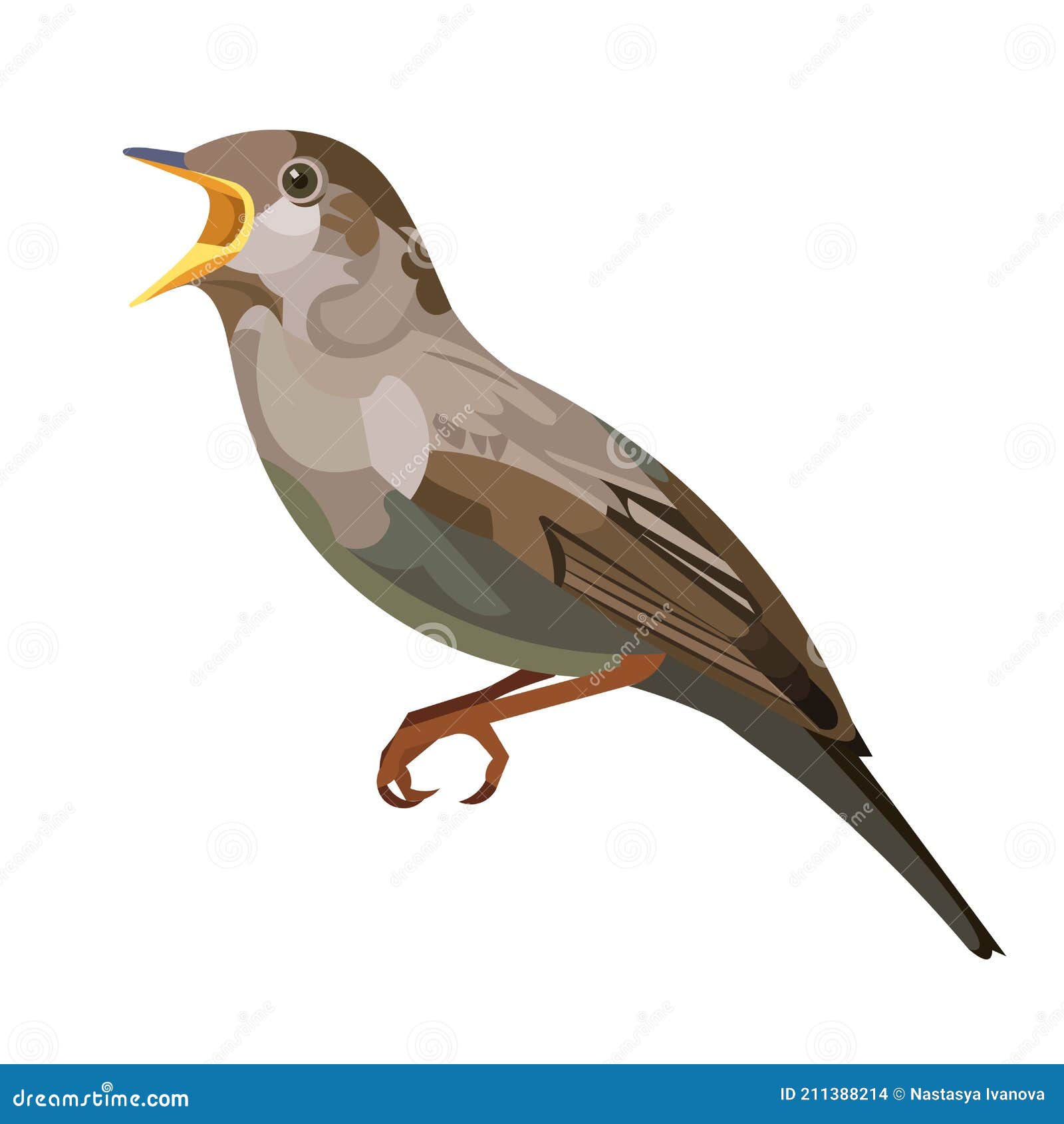 Singing Nightingale Cartoon