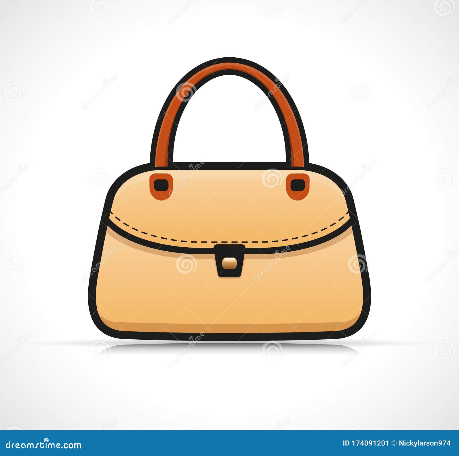 Vector Isolated Handbag Design Concept Stock Vector - Illustration of ...