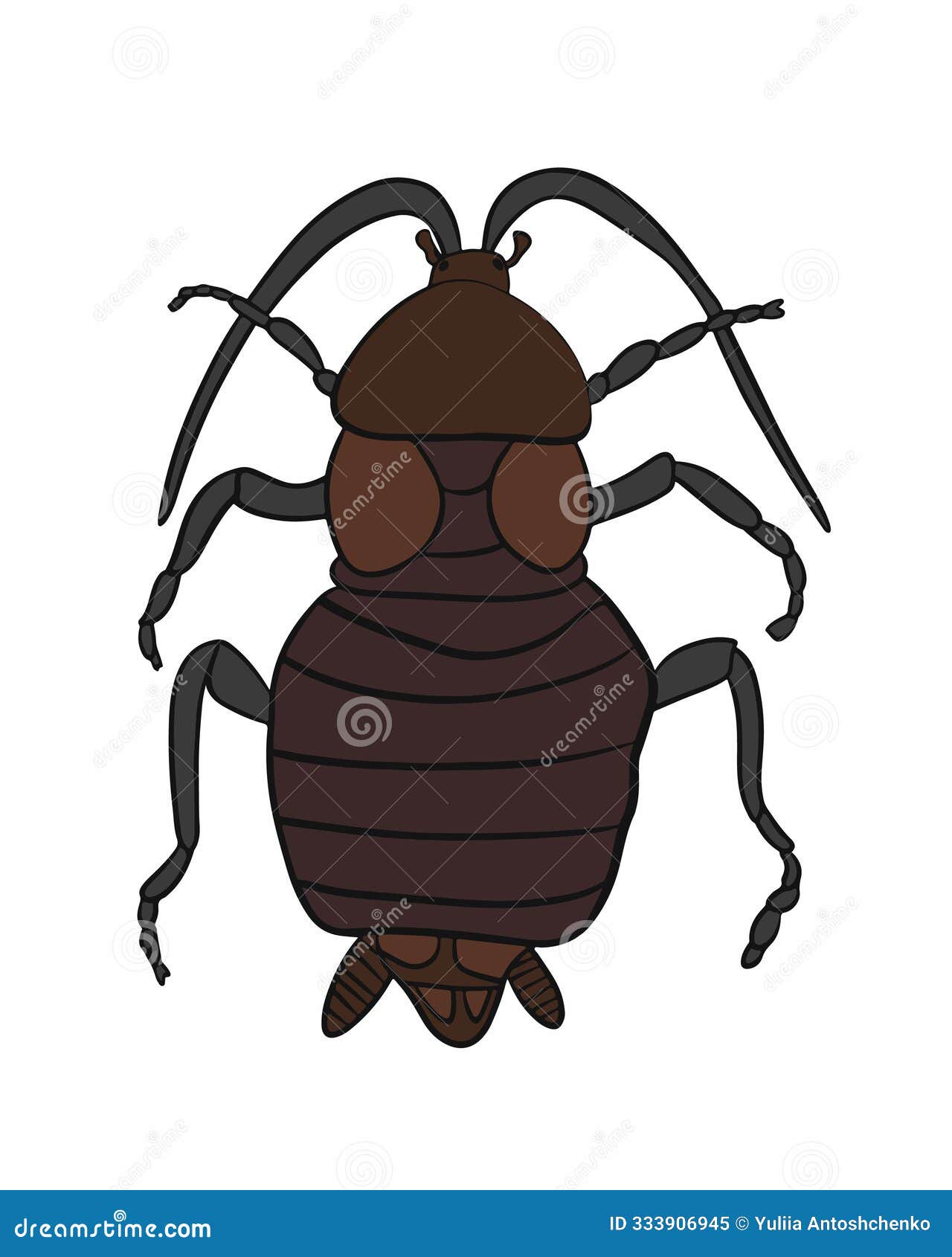 Black Cockroach Icon Isolated On Transparent Background. Vector Royalty ...