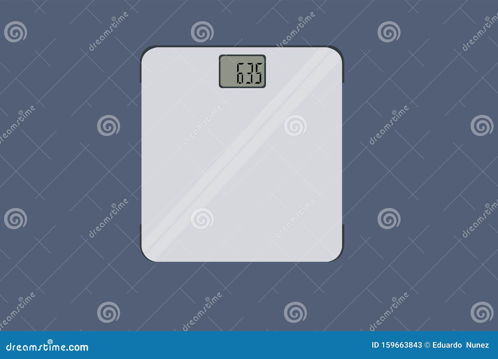 Vector Isolated Illustration of a Weighing Machine Stock Vector ...