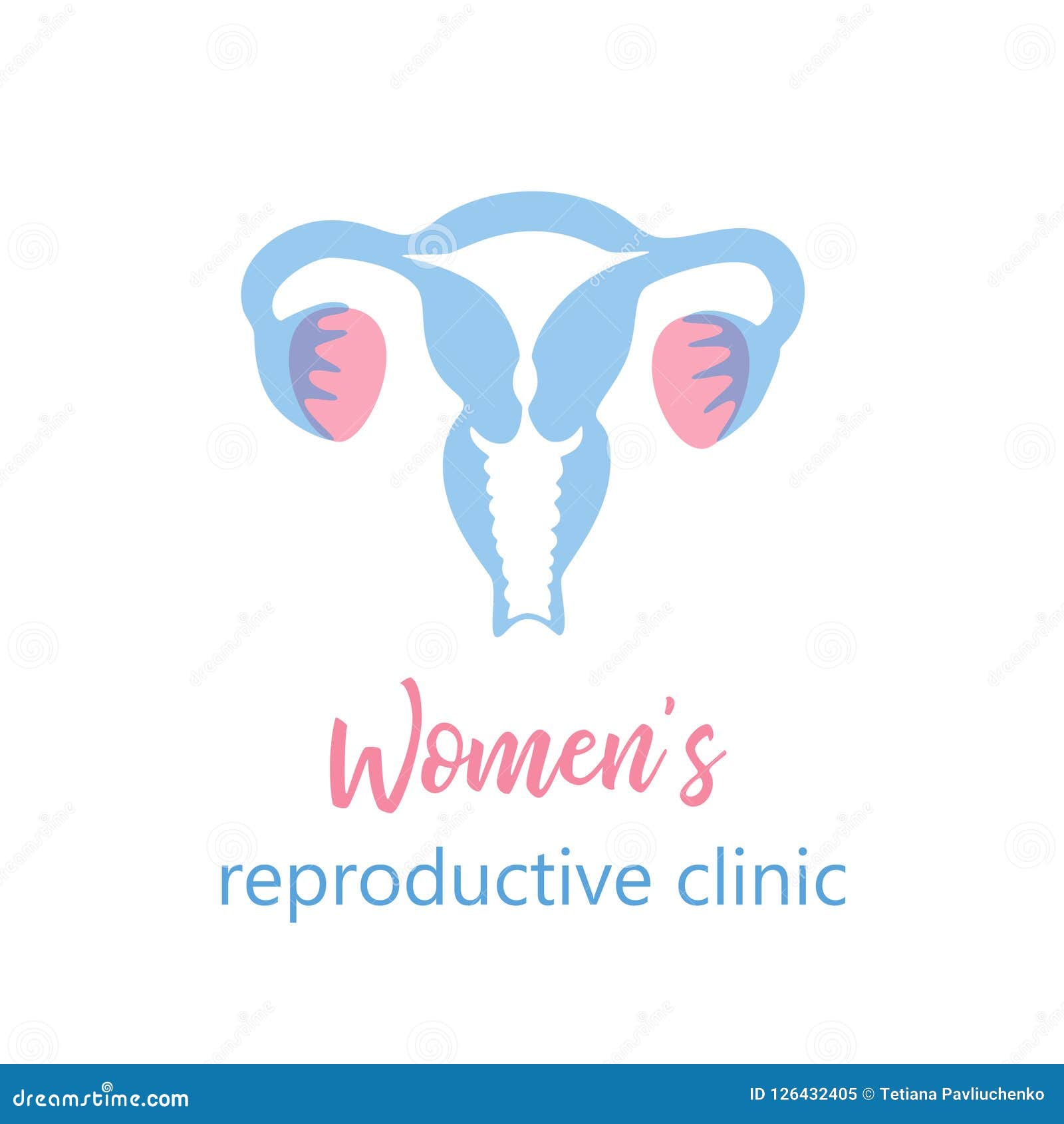 Vector Isolated Illustration Of Uterus Stock Vector Illustration Of