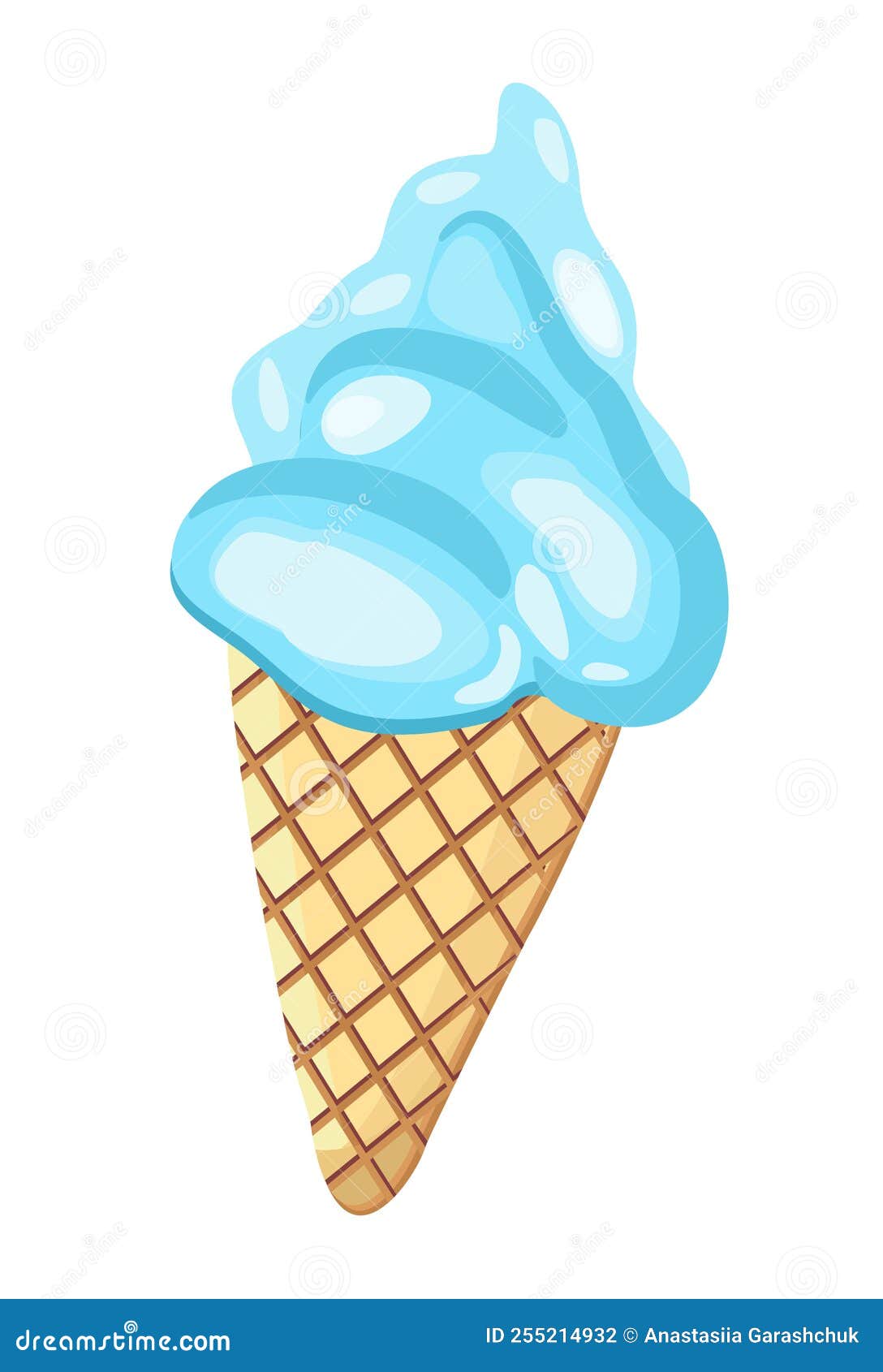 Vector Isolated Illustration of Ice Cream. Stock Illustration ...