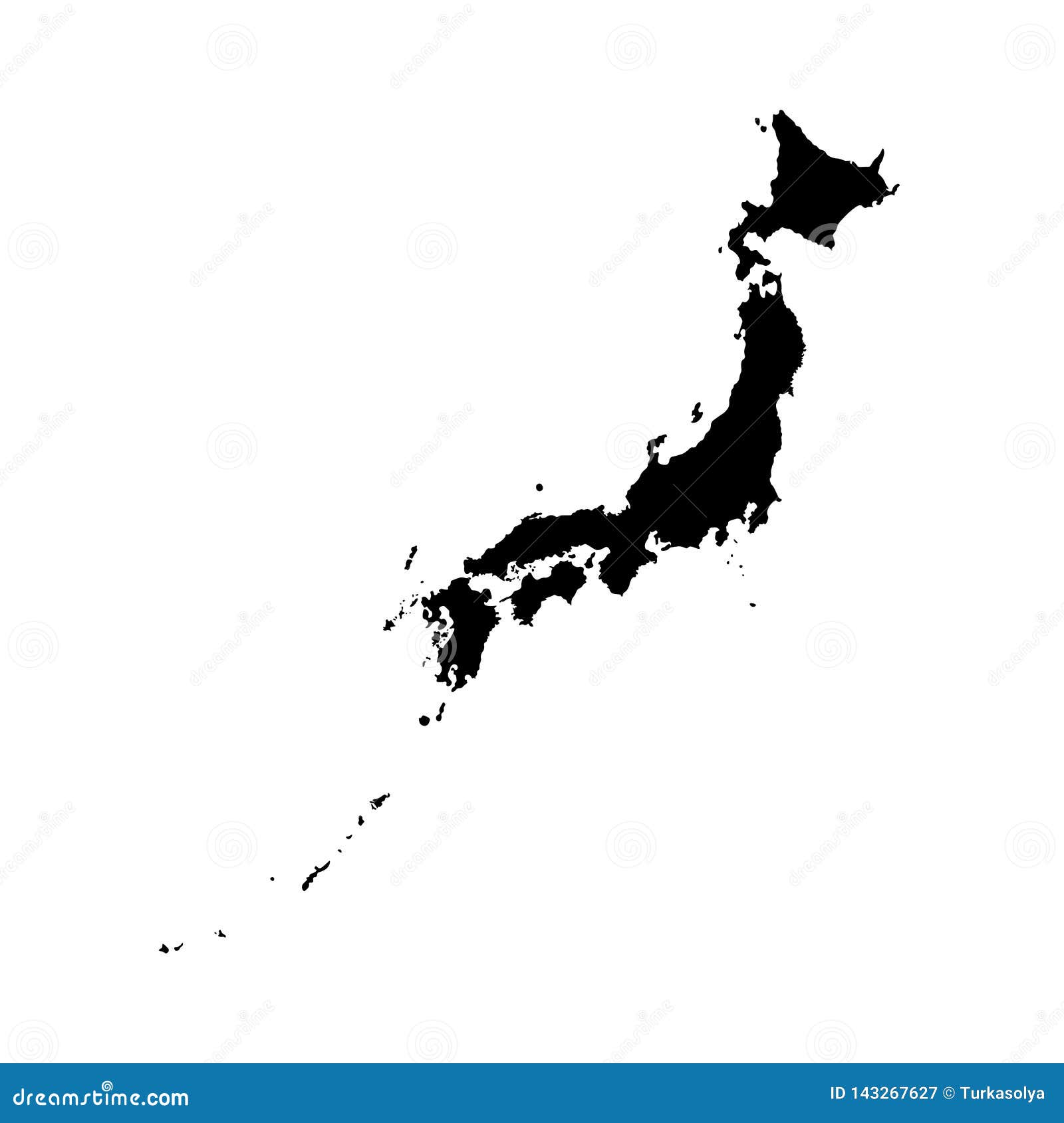 Vector Isolated Illustration Icon with Simplified Map of Japan. Black ... Vector Isolated Illustration Icon with Simplified Map of Japan. Black ...