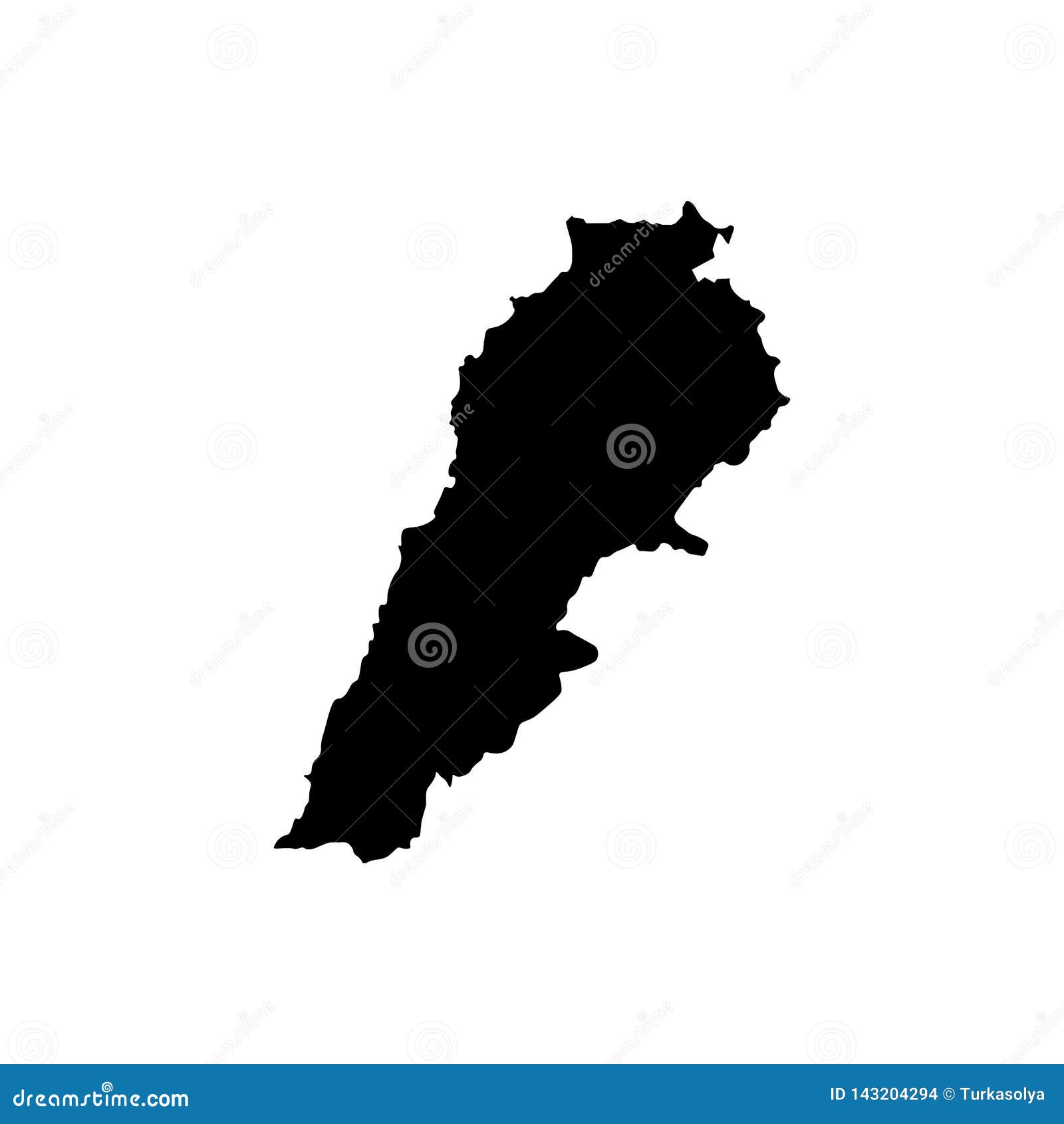Vector Isolated Illustration Icon with Simplified Map of Lebanon ... Vector Isolated Illustration Icon with Simplified Map of Lebanon ...