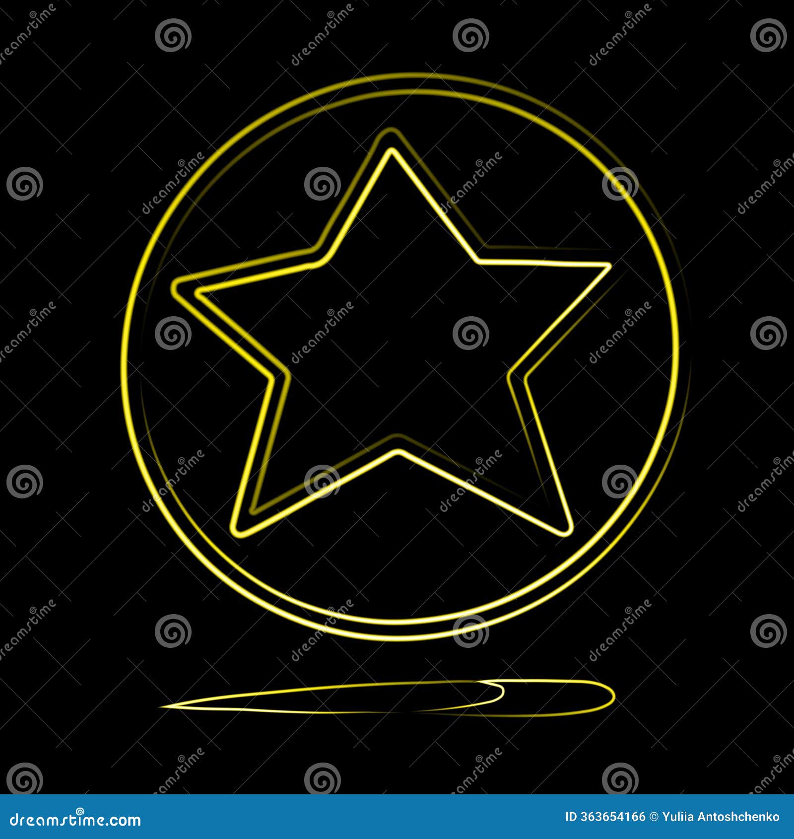 Korean Dalgona Candy Shape Drawing Sketch For Coloring Vector ...