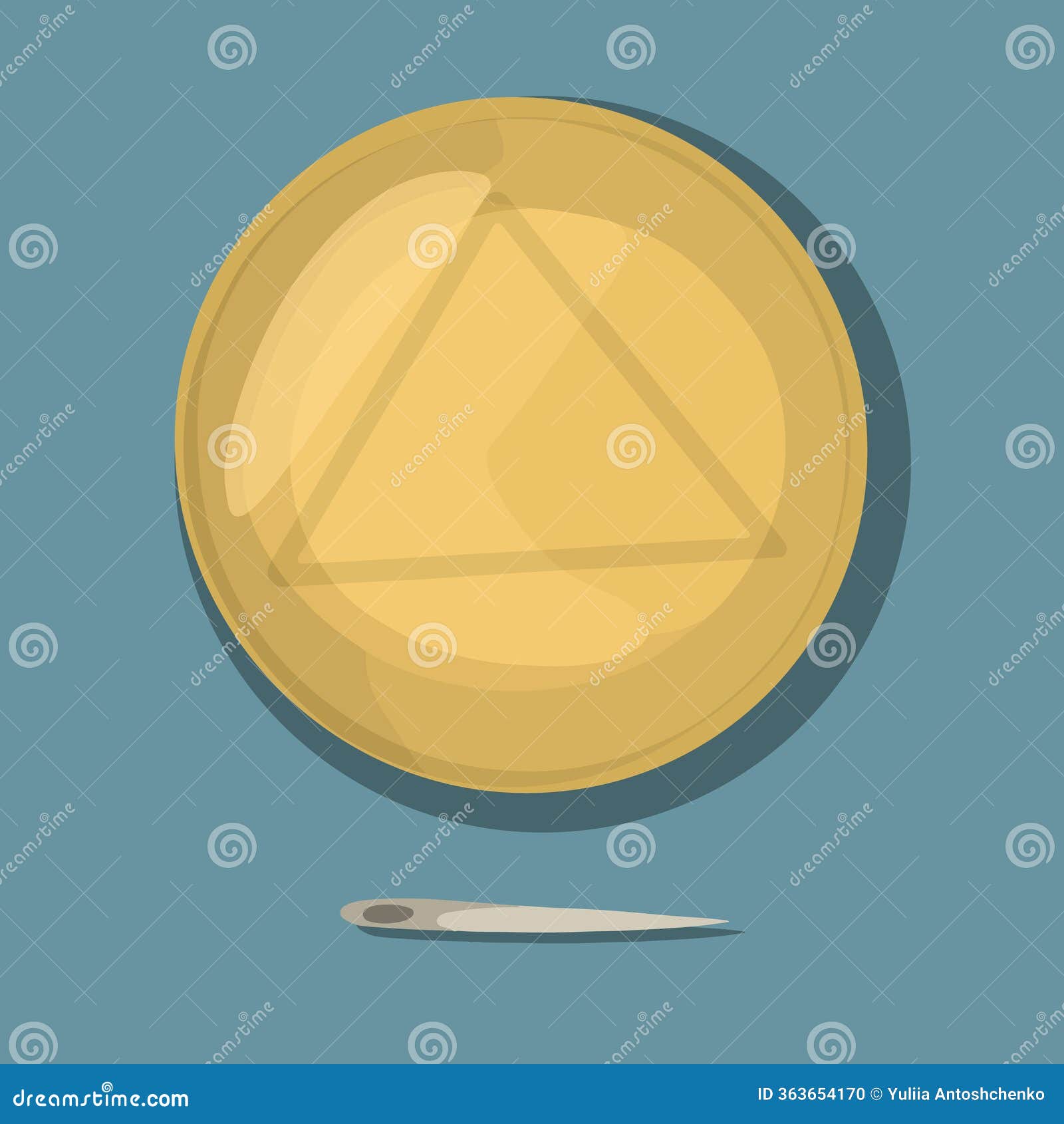 Korean Dalgona Candy Shape Drawing Sketch For Coloring Vector ...